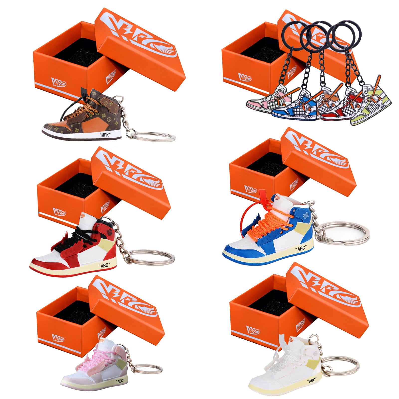MPK 3D Mini Shoe Keychain,Sneaker Shoe BSL1 lovers Keychainirthday ...