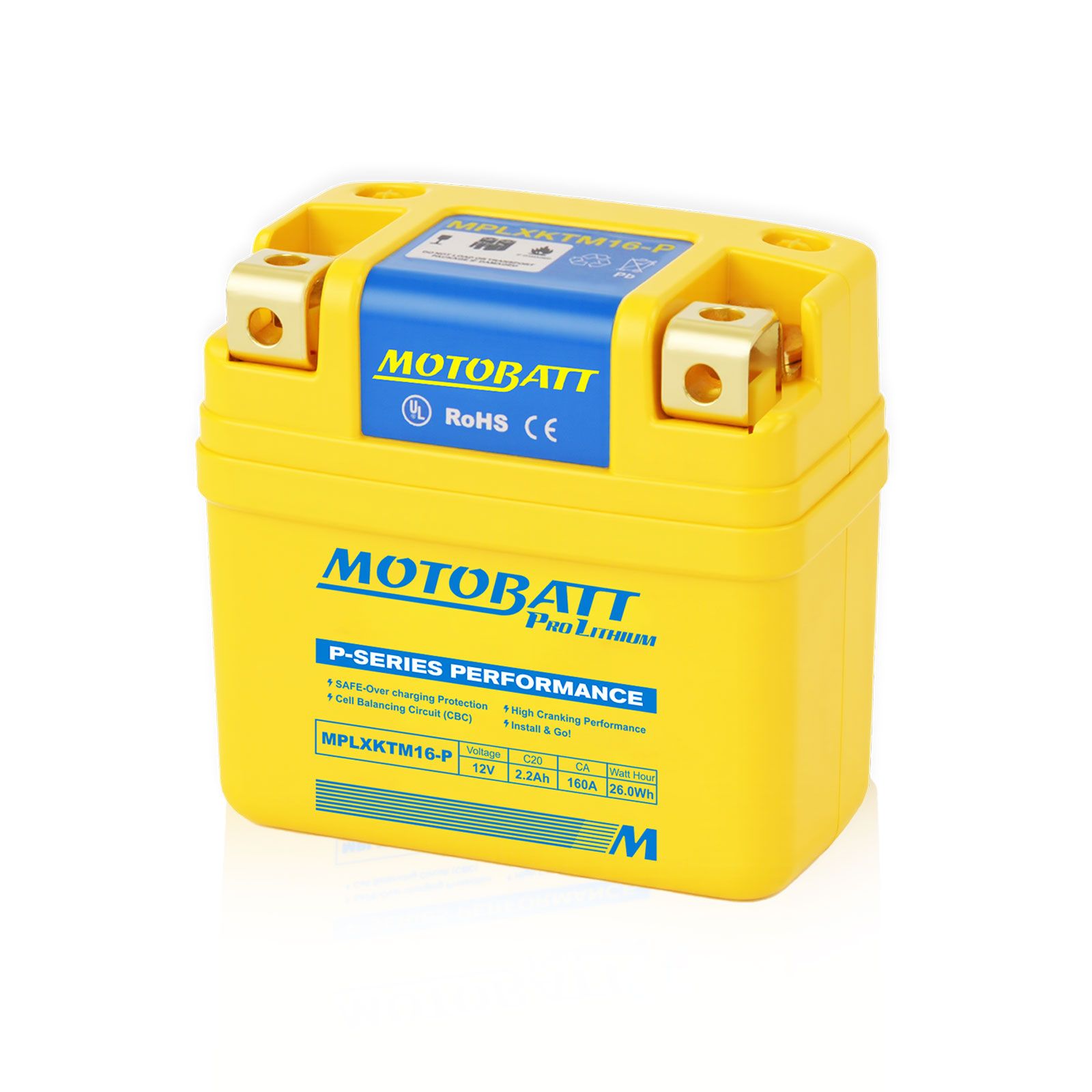 MPLXKTM16-P Motobatt LifePo4 Lithium Battery - Walmart.com