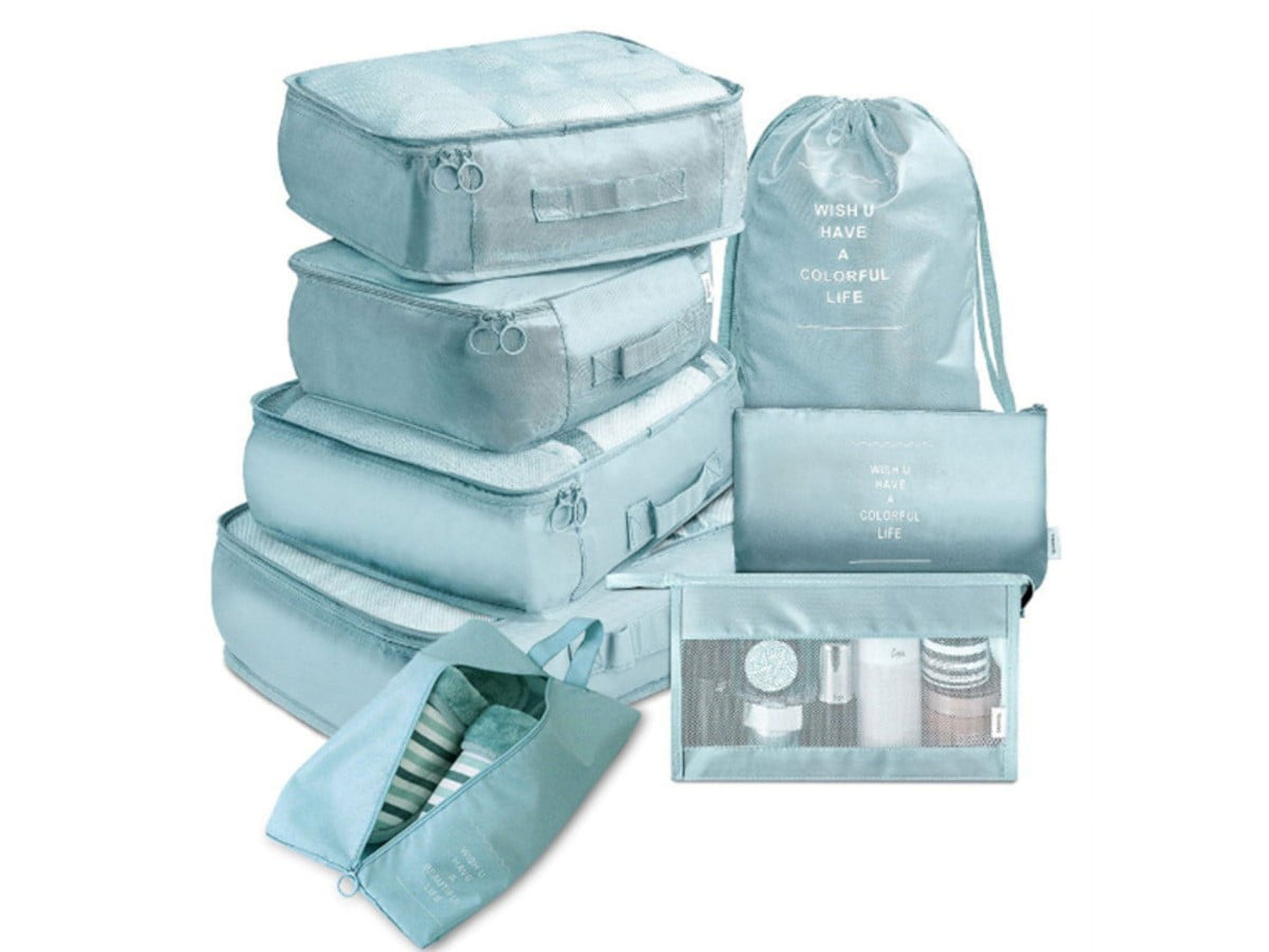 MPM 8 PC Packing Cube Luggage Organizers Set, Travel Packing Bags ...
