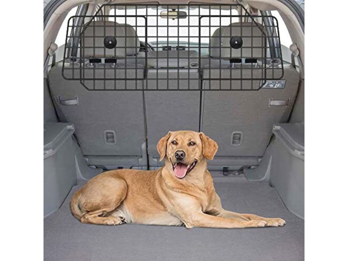 MPM Adjustable Dog Car Barrier, Heavy-Duty Wire Mesh, Universal-Fit for ...