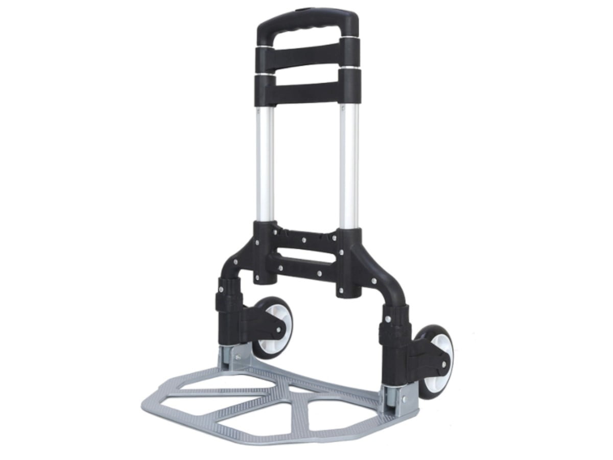 MPM Foldable Hand Truck and Dolly Cart, Aluminum Luggage Trolley ...
