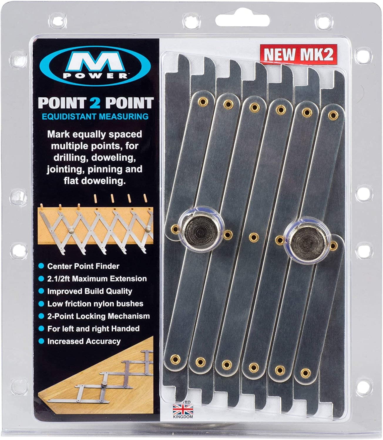 MPOWER Point 2 Point - Layout Divider and Centre Point Finder - Walmart.com