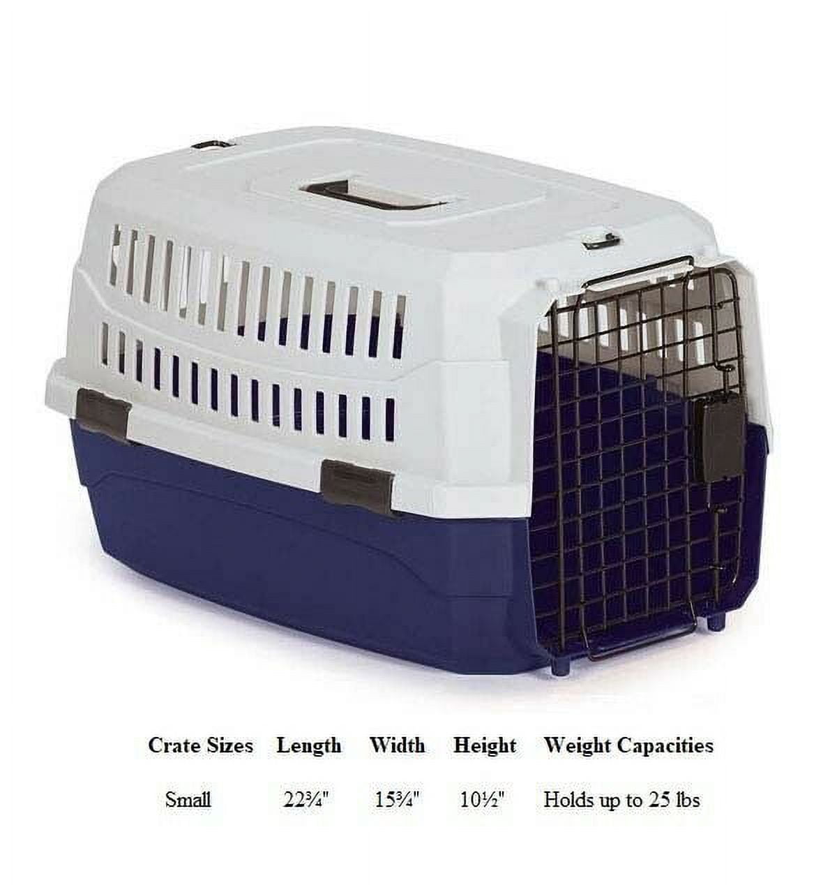 MPP Heavy Duty 22.75" Plastic Pet Kennel & Crate for Dogs with Assembly ...