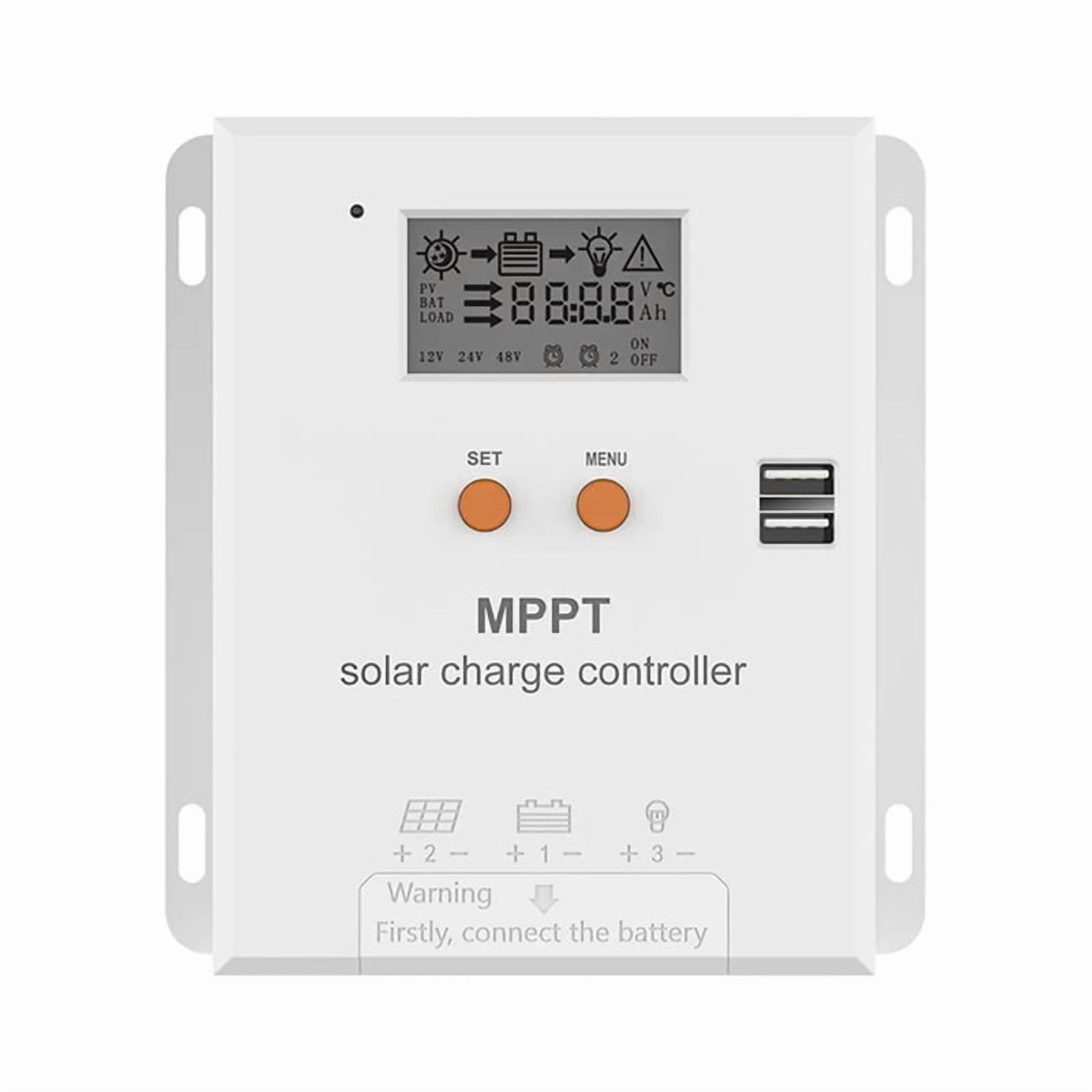 MPPT 20A Solar Charger Controller 12V 24V Battery Regulator with LCD ...