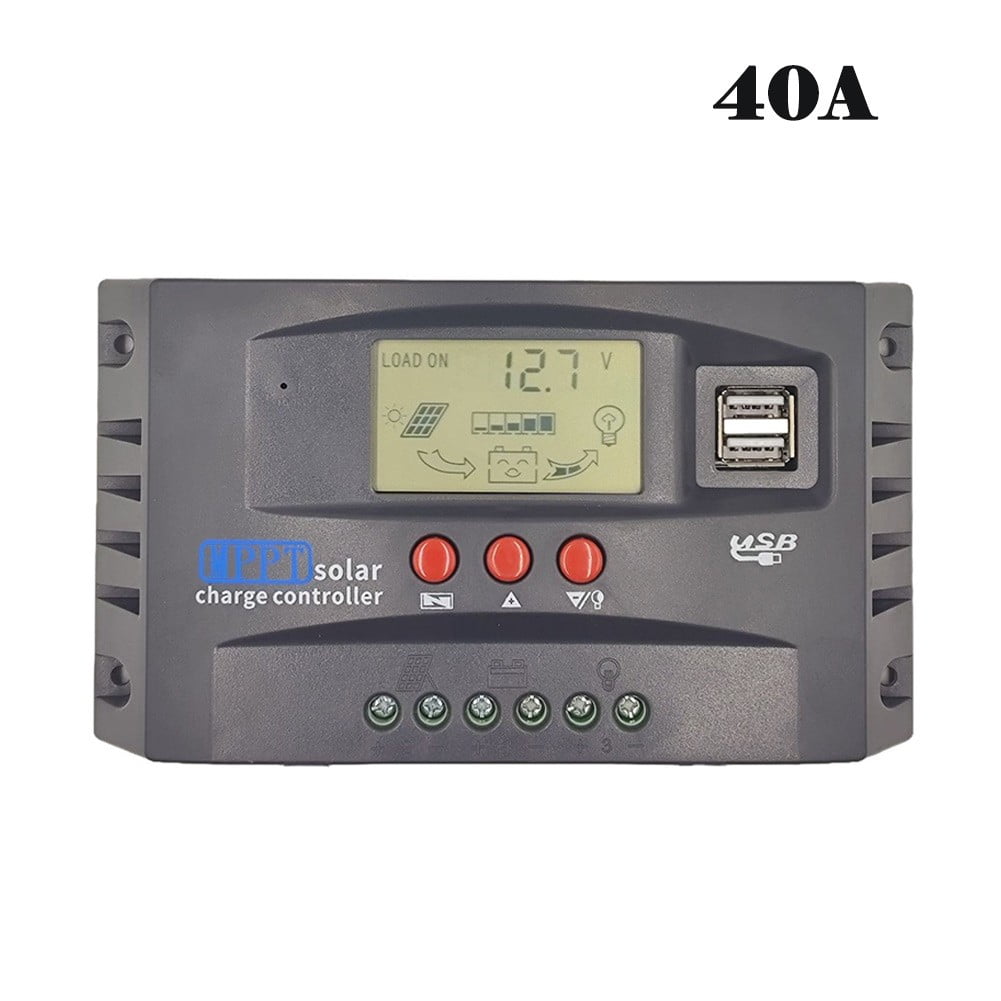 MPPT 30-100A Solar Panel Regulator Battery Charge Controller 12V/24V ...