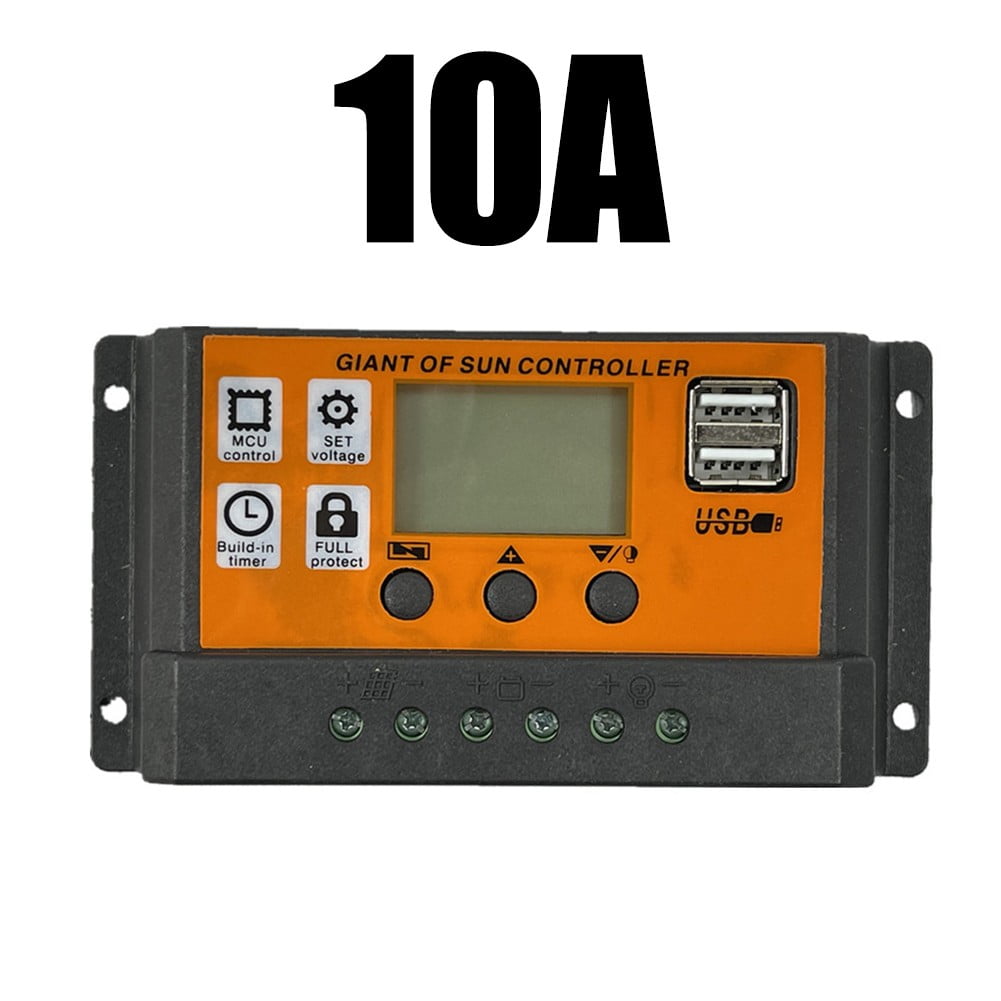 MPPT PWM Solar Charge Controller Solar Panel Battery Regulator Dual USB ...