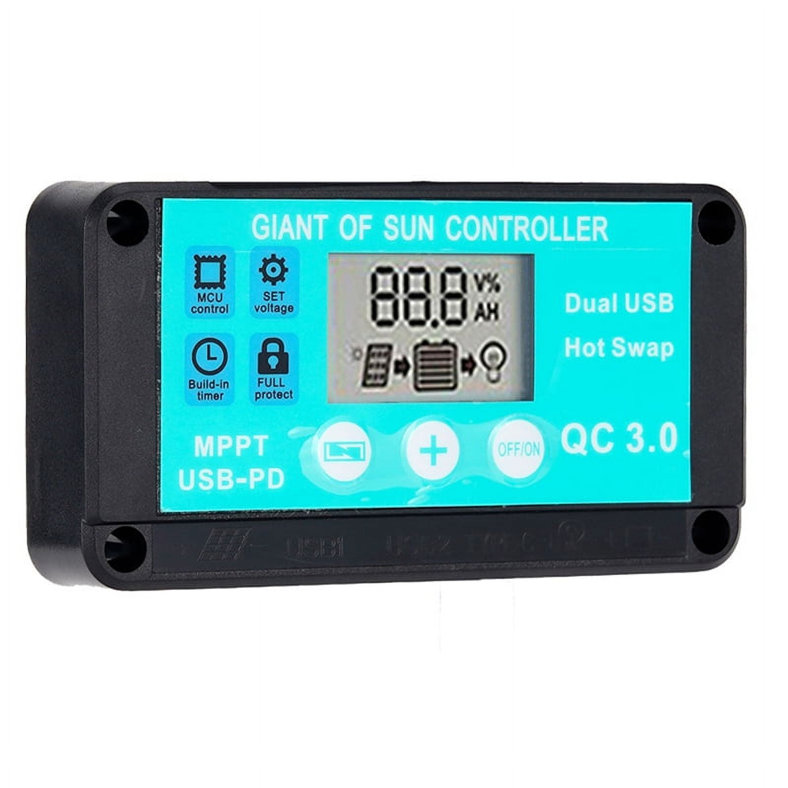 MPPT Solar Charge Controller 100A Multiple Protection Solar Regulator ...