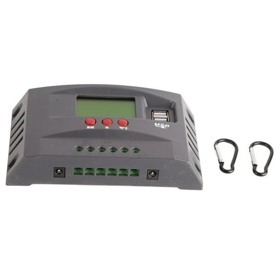 MPPT Solar Charge Controller 12V/24V, LCD Display, Overload Short ...