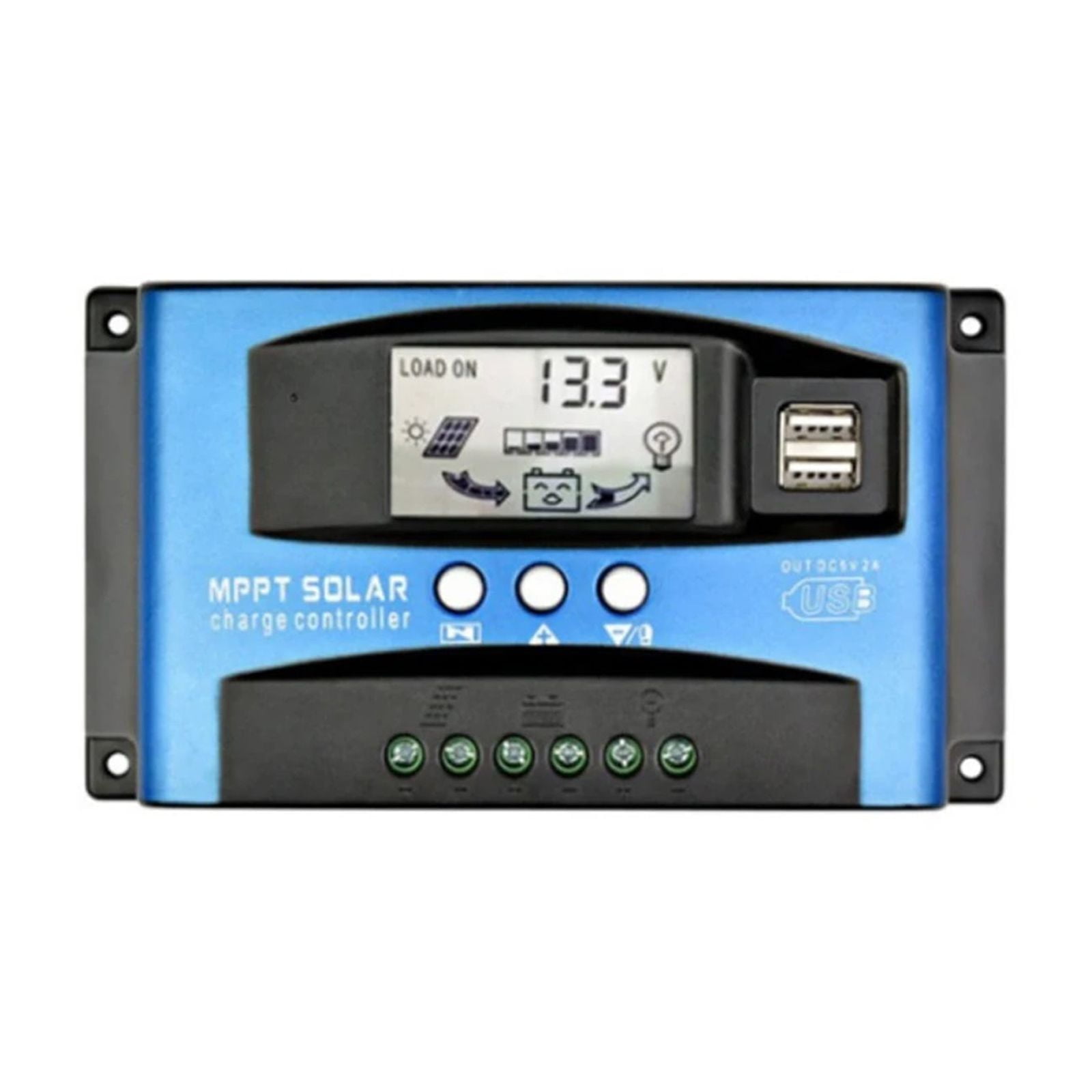MPPT Solar Charge Controller LCD Display 30A 40A 50A 60A 100A Solar Panel Battery Regulator Dual ...