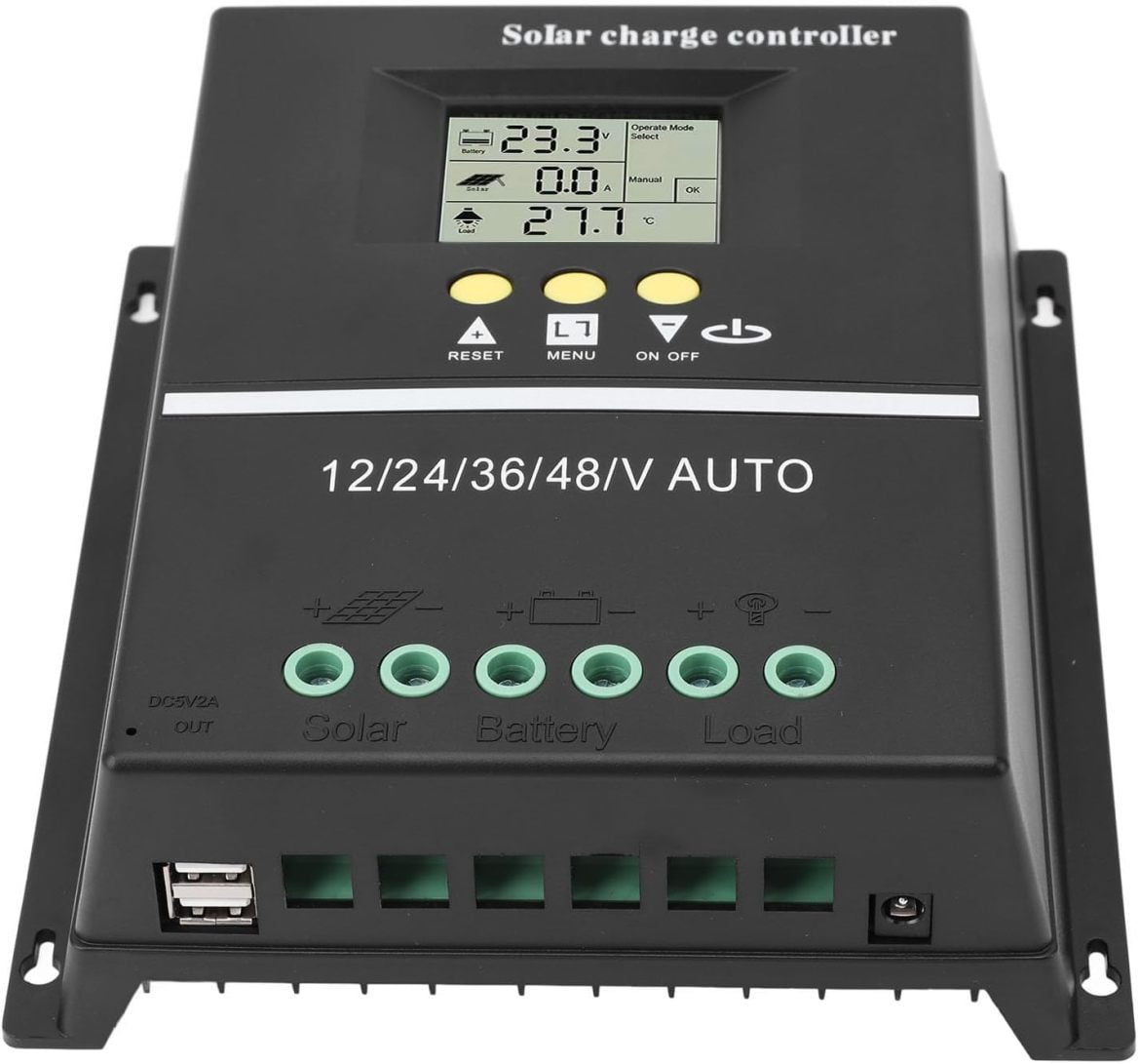 MPPT Solar Controller 60A 80A 100A 200A LCD Display 7 Working Modes ...