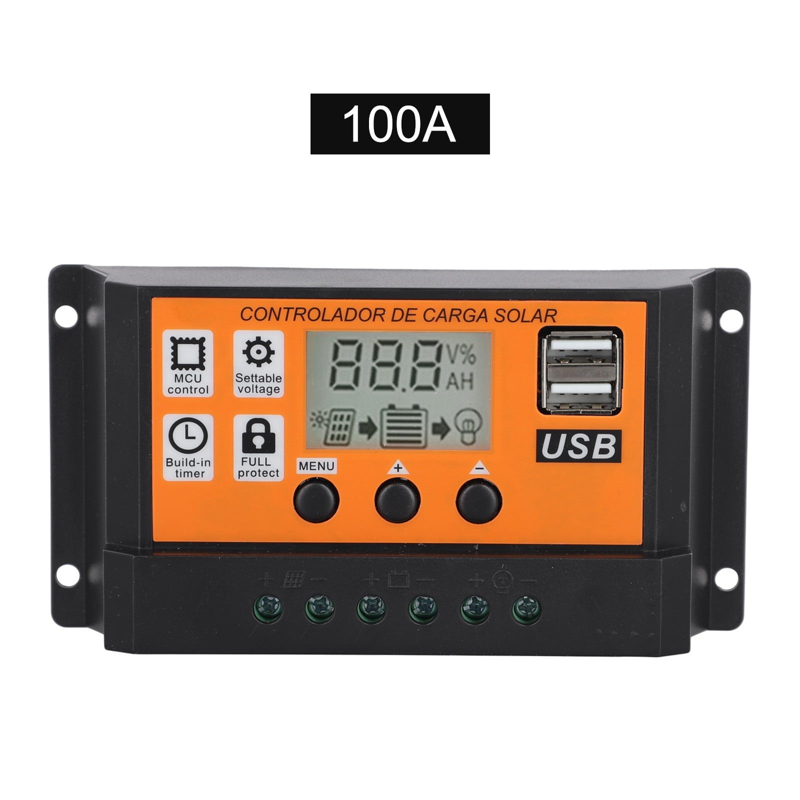 MPPT Solar Panel Regulator Charge Controller, 12/24V, 100A, Advanced ...