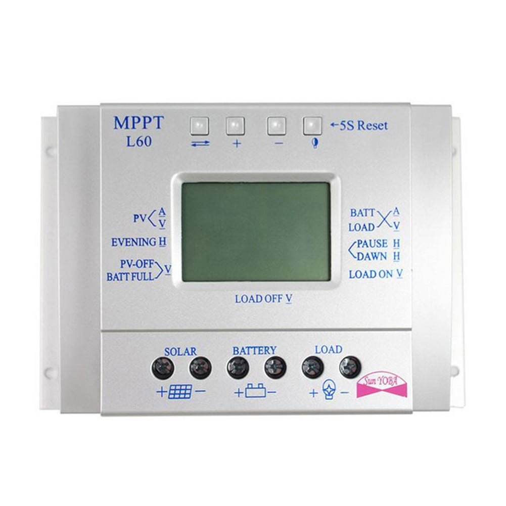 MPPT Solar Panel Regulator LCD 12V/24V Charge Controller 3 Timer c2 ...