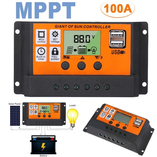 MPPT for PWM Solar Charge Controller Solar Panel Battery Regulator Dual ...