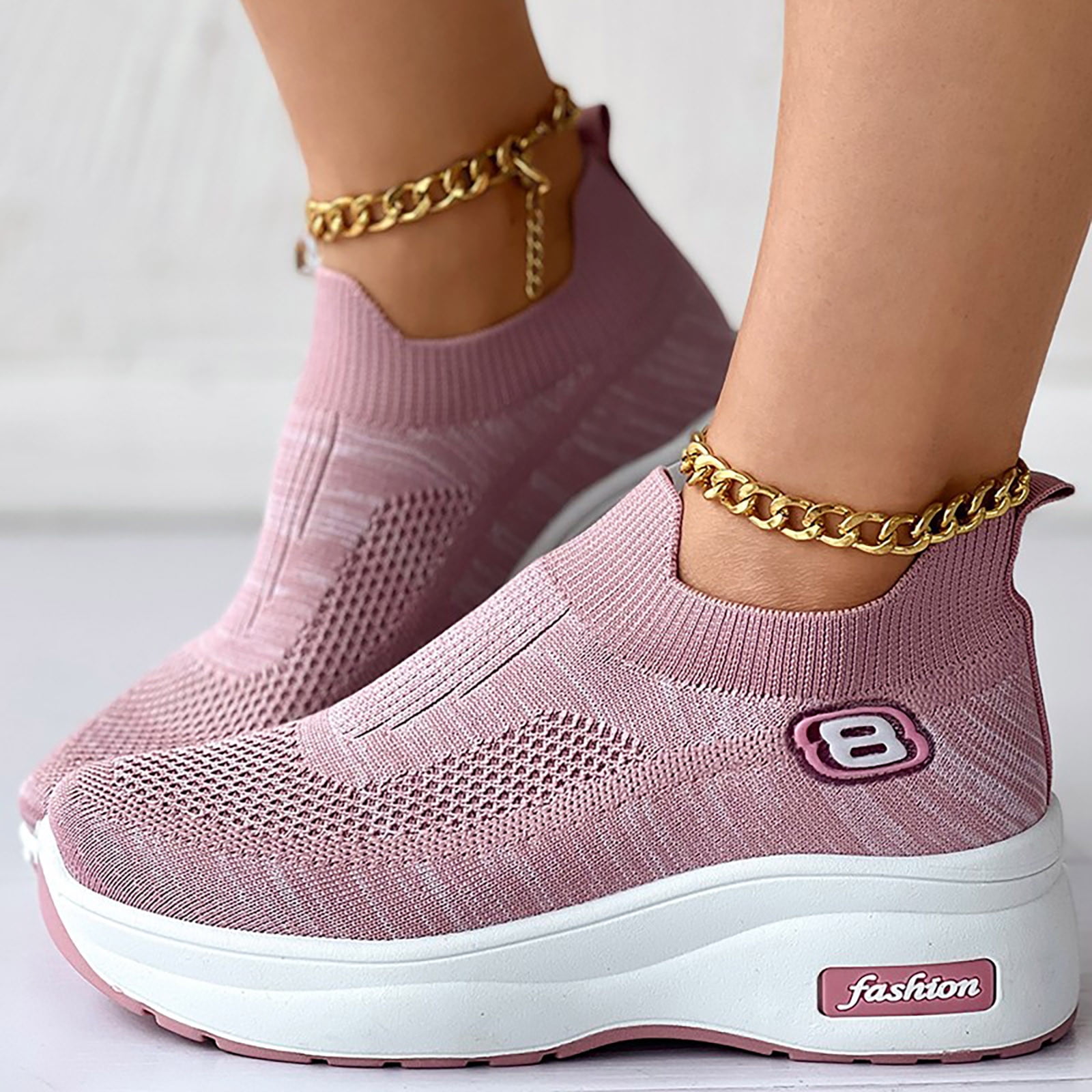 MPWEGNP Shoes for Women Fashion Spring and Summer Sports Flat Bottom ...