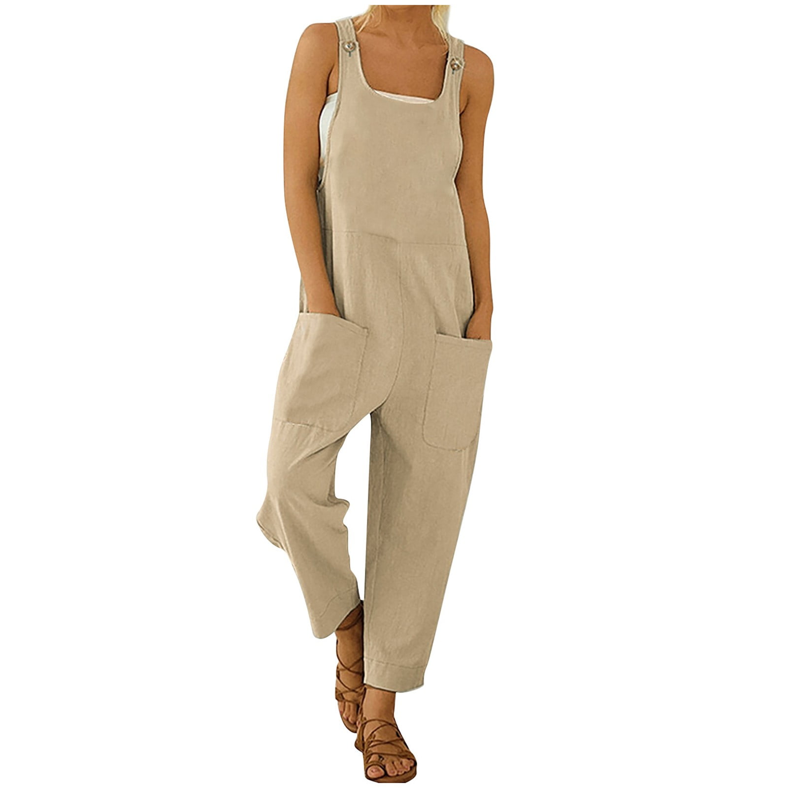 MPWEGNP Womens Jumpsuits Overalls Casual Summer Outfits Rompers Jumpers ...