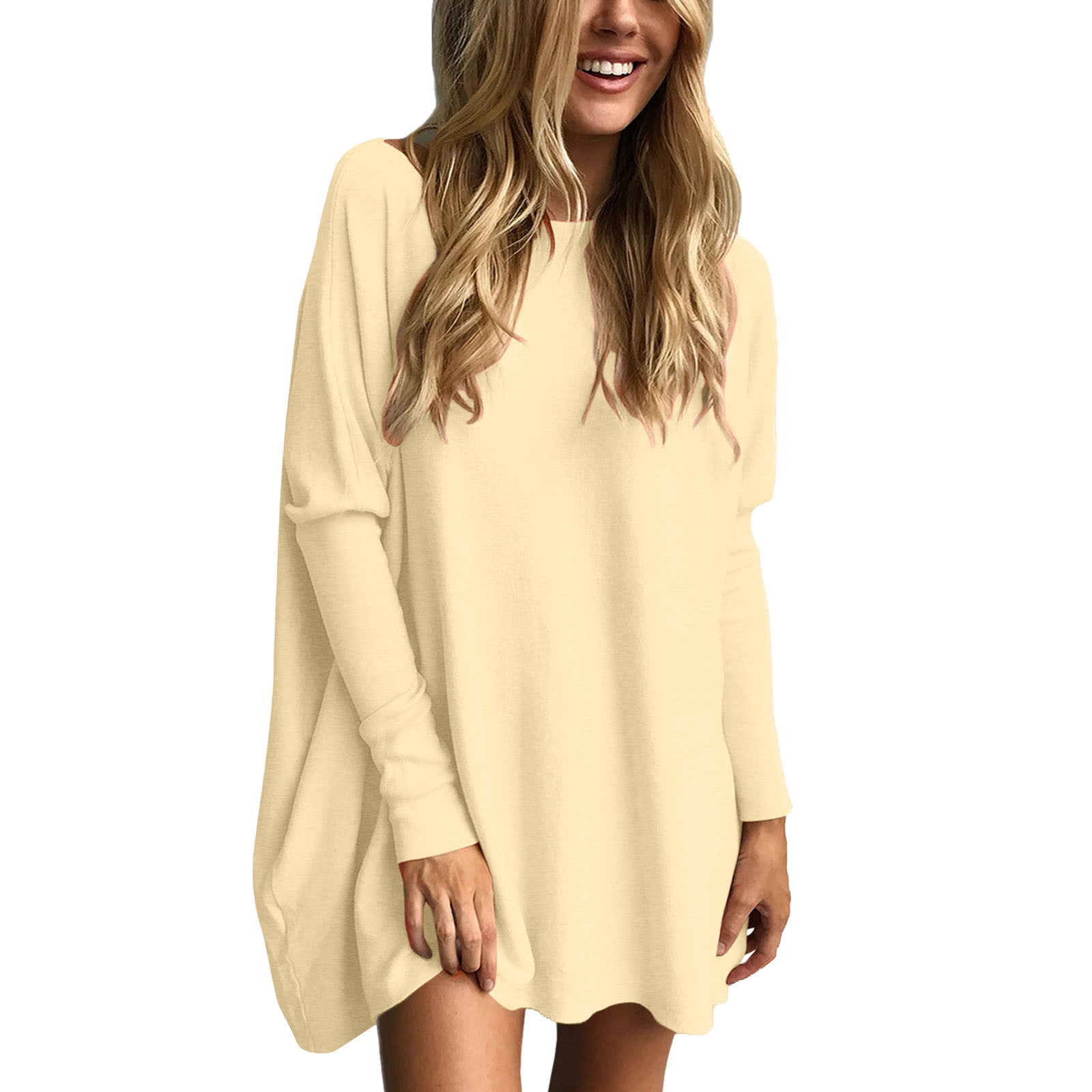 Long Sleeve Shirts For Women Oversized T Tunic Tops To Wear With ...