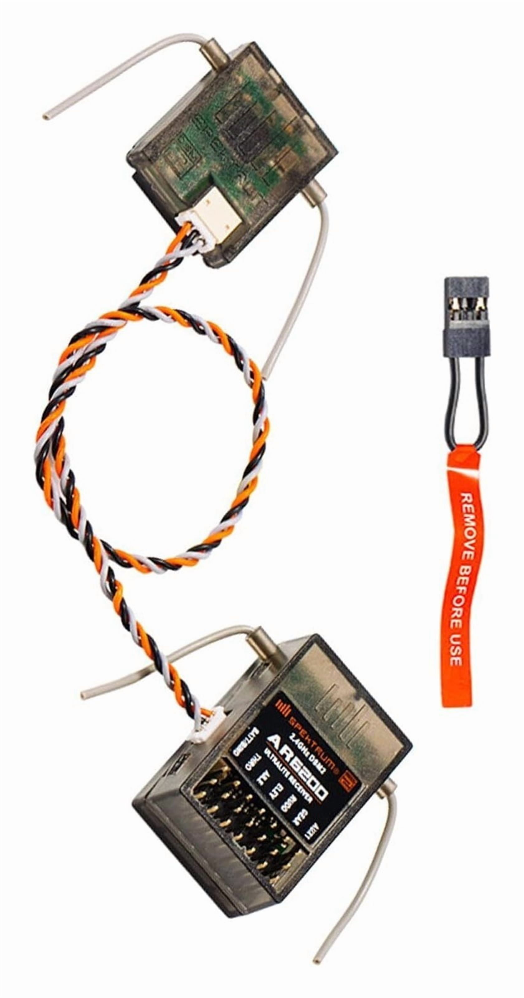 MPXBM AR6200 DSM2 Receiver Satellite 6 Channel 2.4GHz Receiver Remote ...