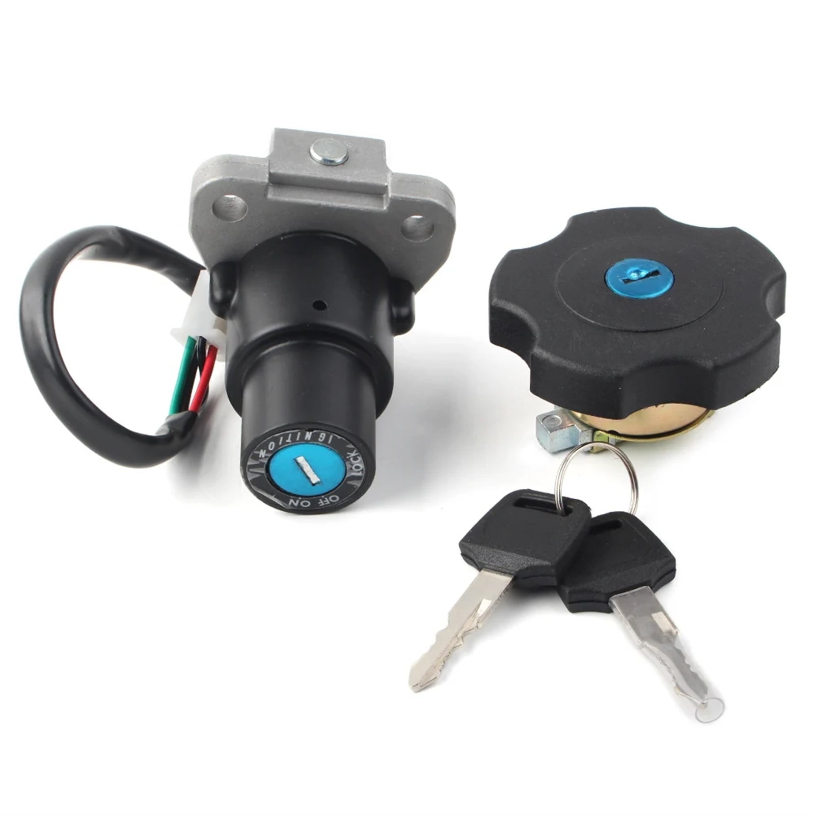 MPXBM Motorbike Ignition Switch Fuel Gas Cap Keys Set, for Yamaha ...