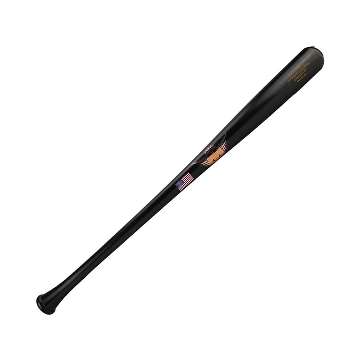 MPowered Chameleon C271 Black-Gold Sparkle Maple Wood Baseball Bat ...