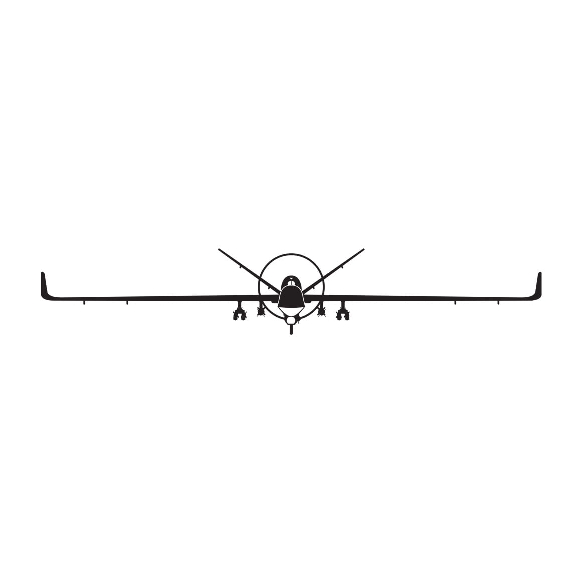 MQ-9B SkyGuardian Sticker Decal Die Cut - Self Adhesive Vinyl ...
