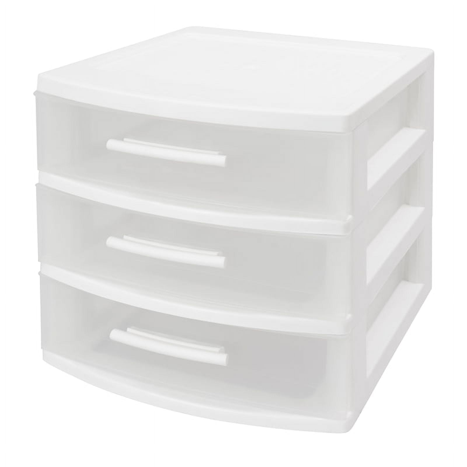 MQ Eclypse 3-Drawer Plastic Storage Unit, White - Walmart.com