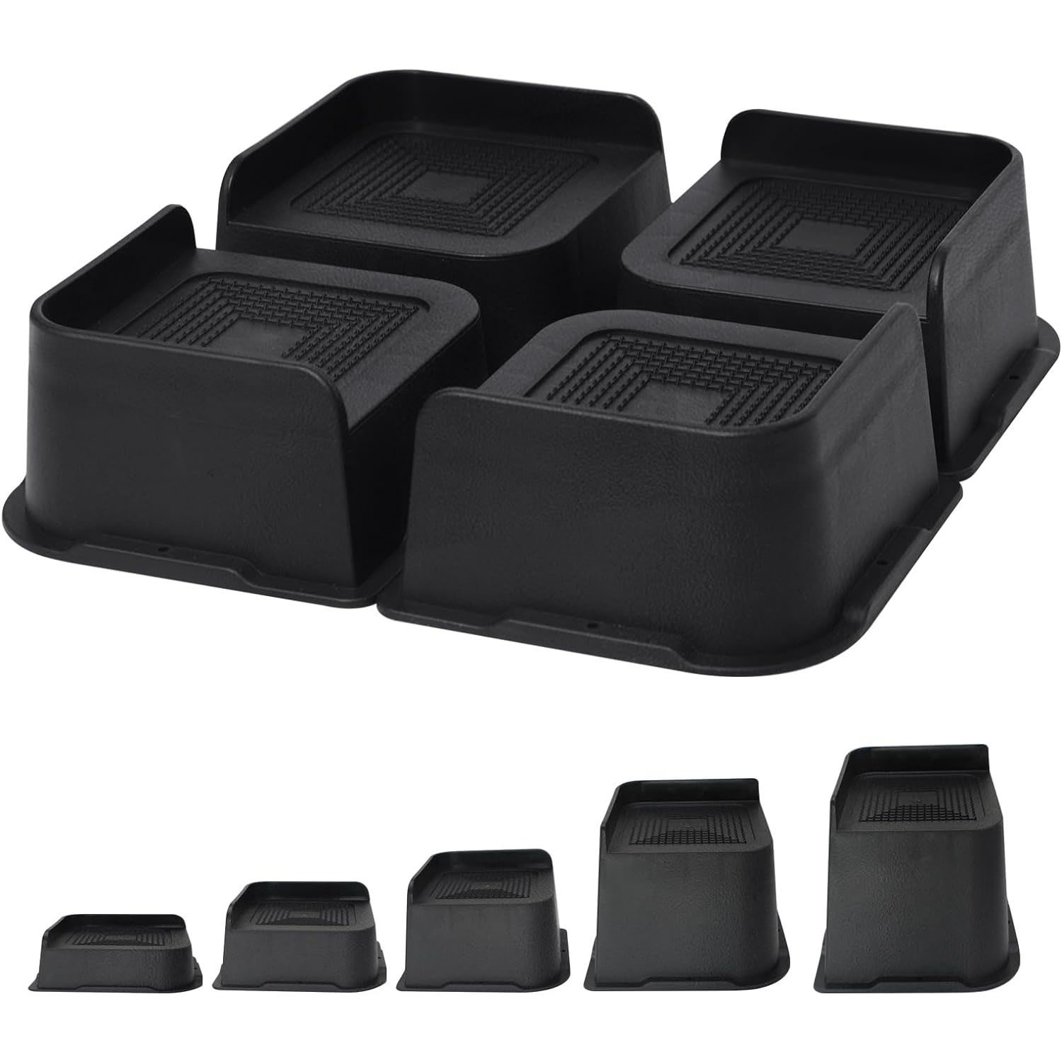 Mainstays Tall Bed Riser, Black, 7.25" - Walmart.com