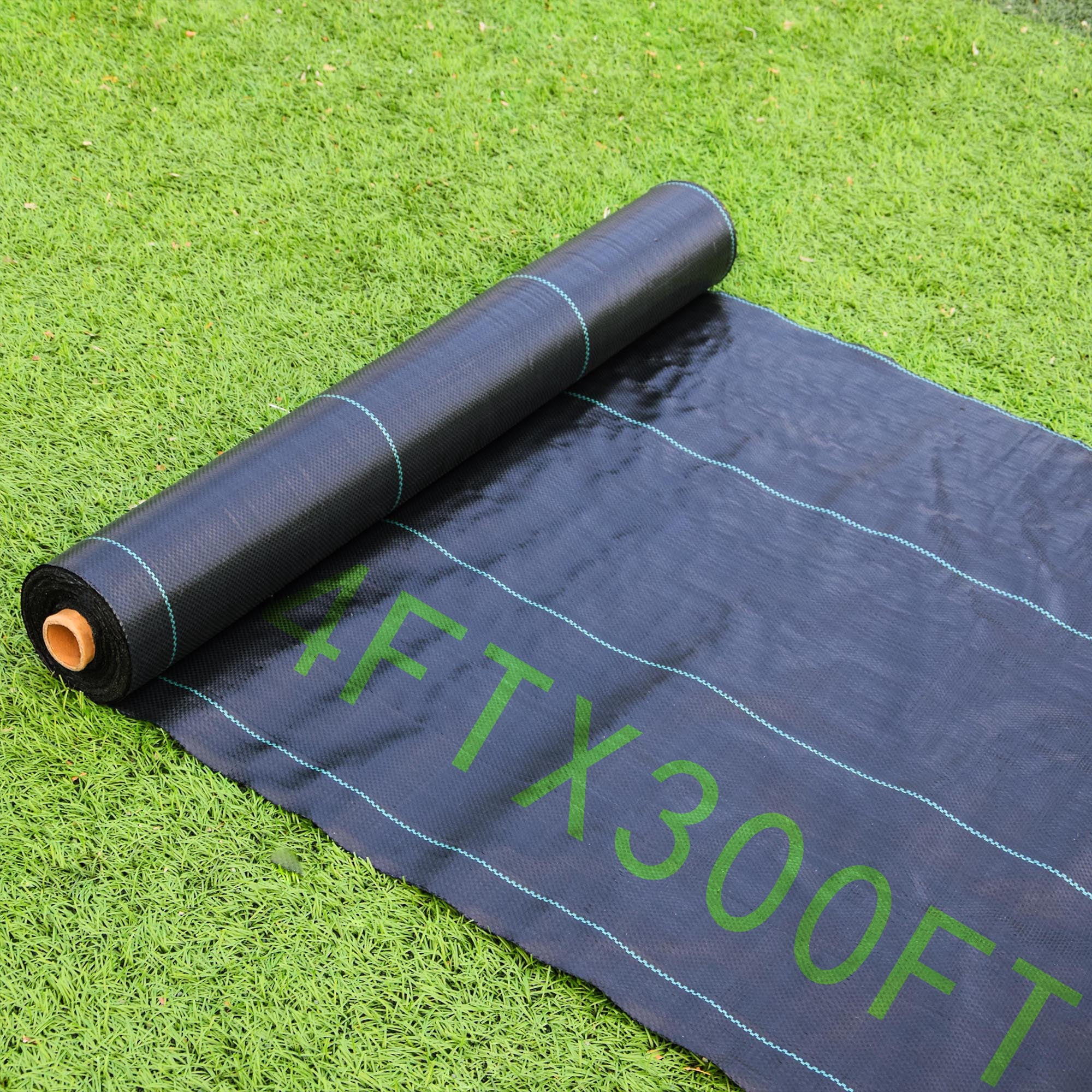 MQINGHOS 4ftx300ft Weed Barrier Landscape Fabric Heavy Duty, Woven Weed ...