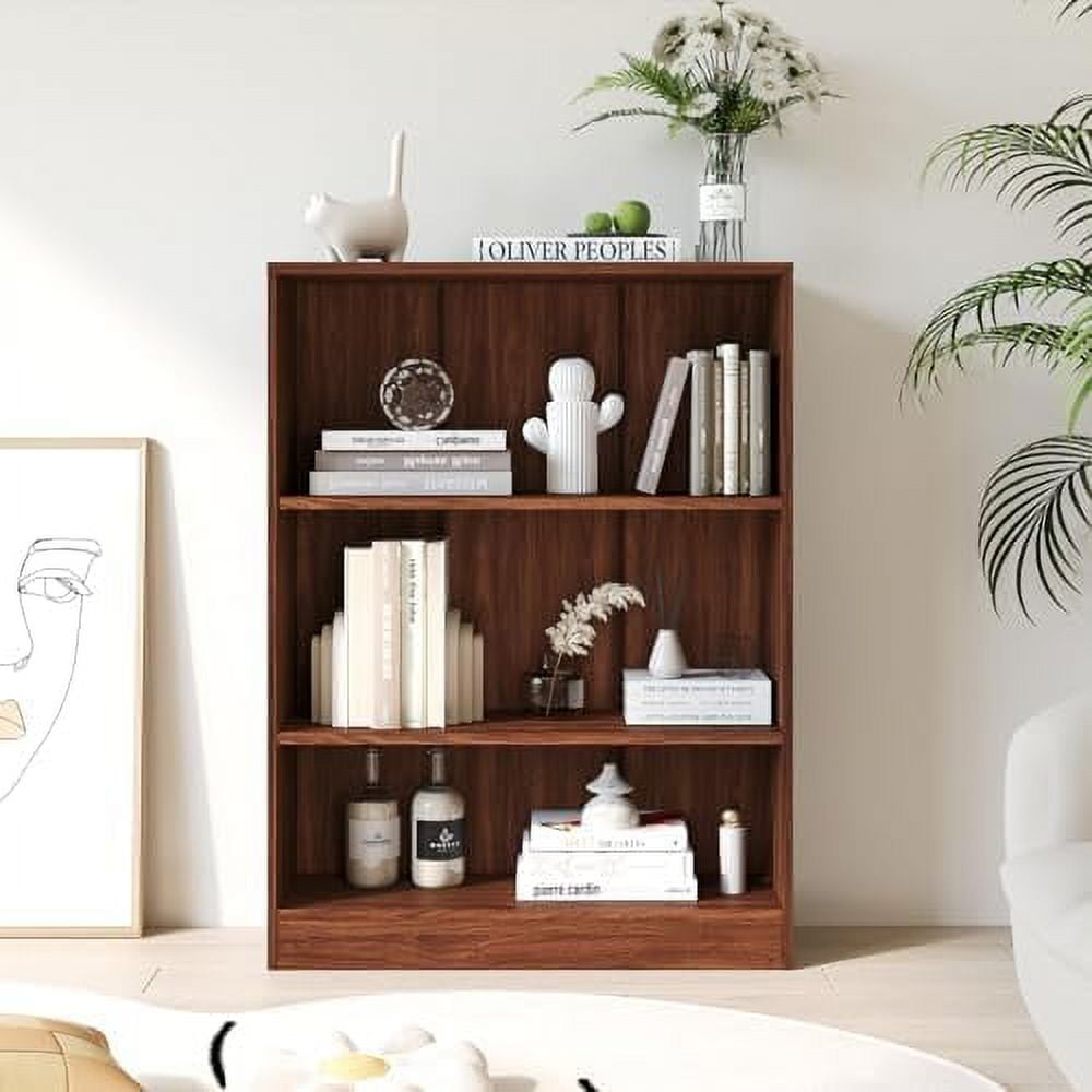 MQLIFEBOOM 4- Wooden Bookcase Standing Display Open Bookshelves for ...
