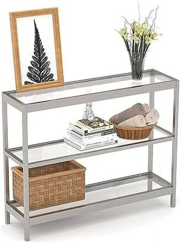 MQLIFEBOOM Console Table 35" Entryway Table with 3 Tiers Open Sofa ...