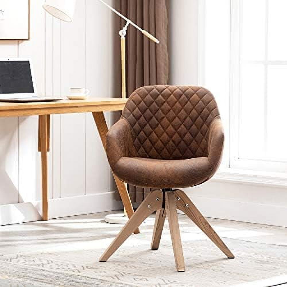MQLIFEBOOM Mid Century Modern Swivel Armchair Arm Accent Chair Home ...