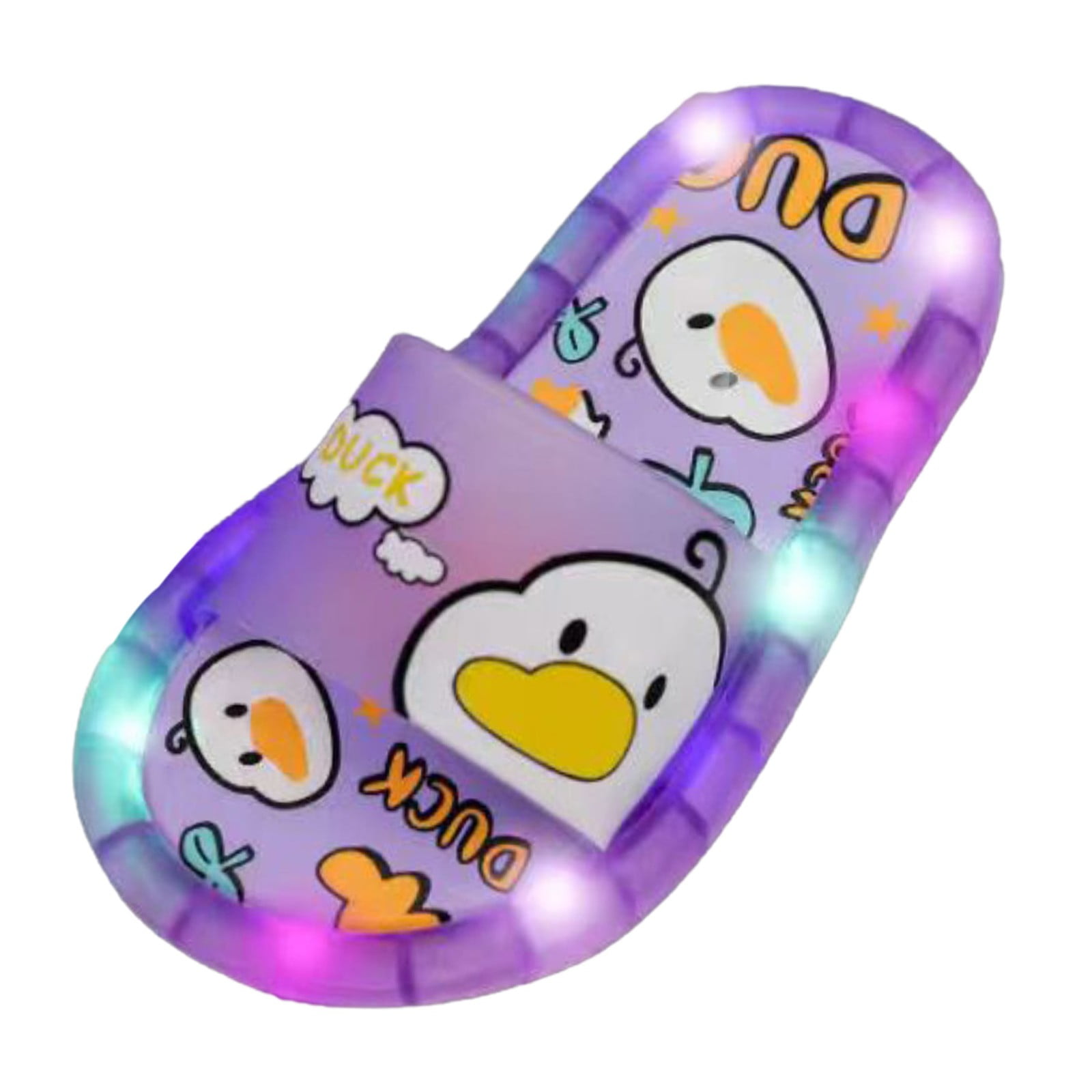 MQLKF Children Slippers Summer Flashing Lights Cute Baby Animal Cartoon ...