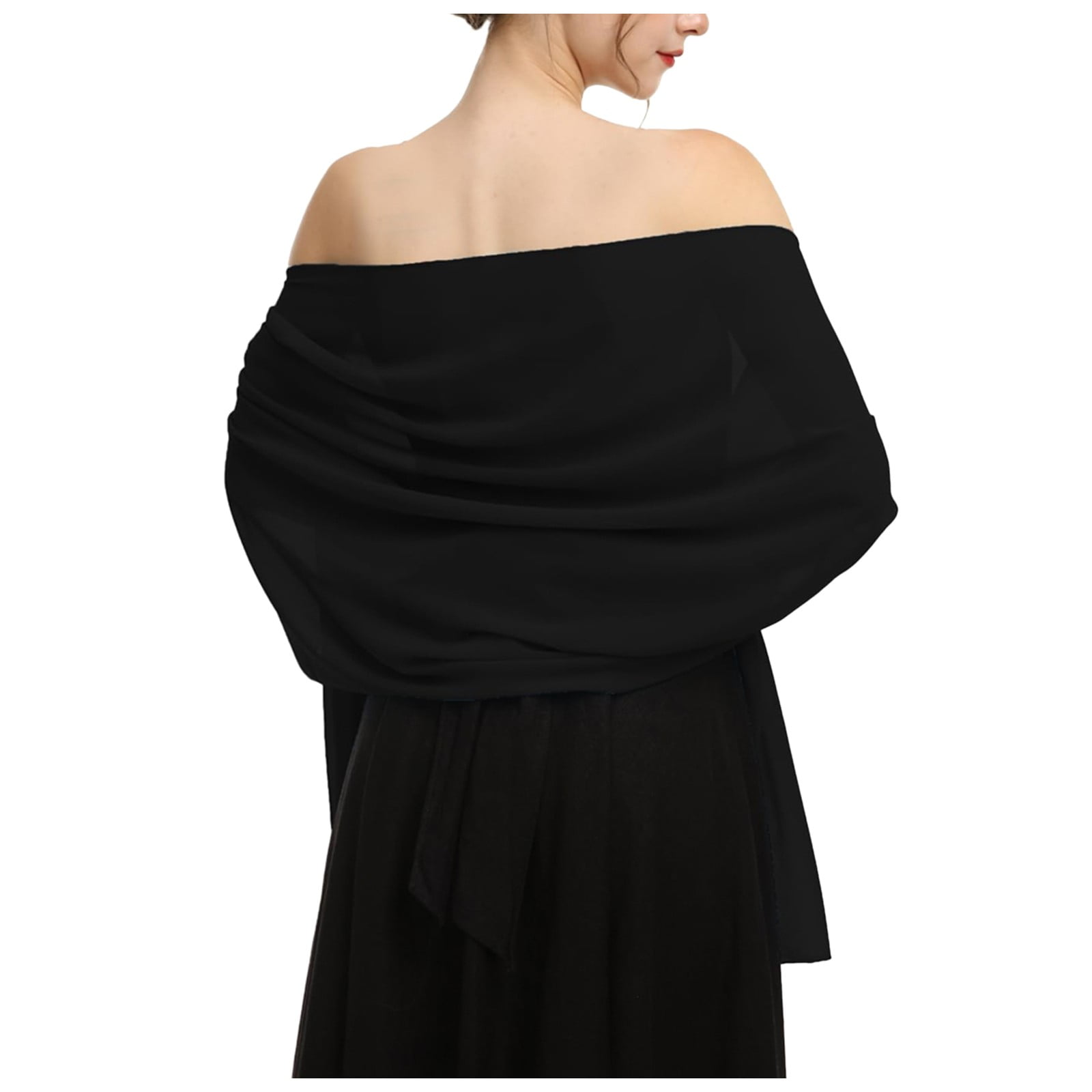 MQLKF Shawl Scarve Wraps Soft Chiffon Lace Pashmina For Evening Dresses ...