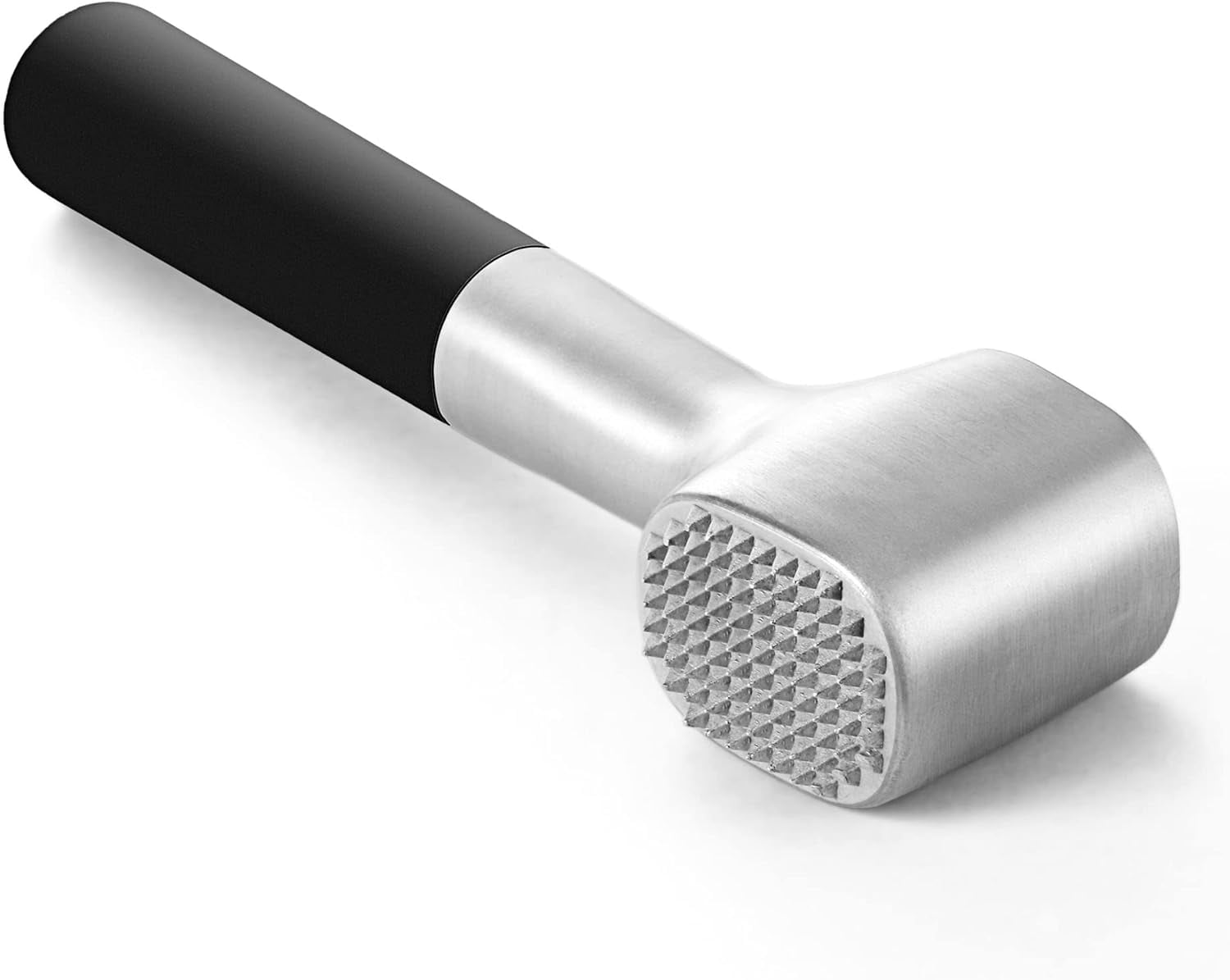 MQOUO Meat Tenderizer Hammer with Comfortable-Grip Rubber Handle, Dual ...