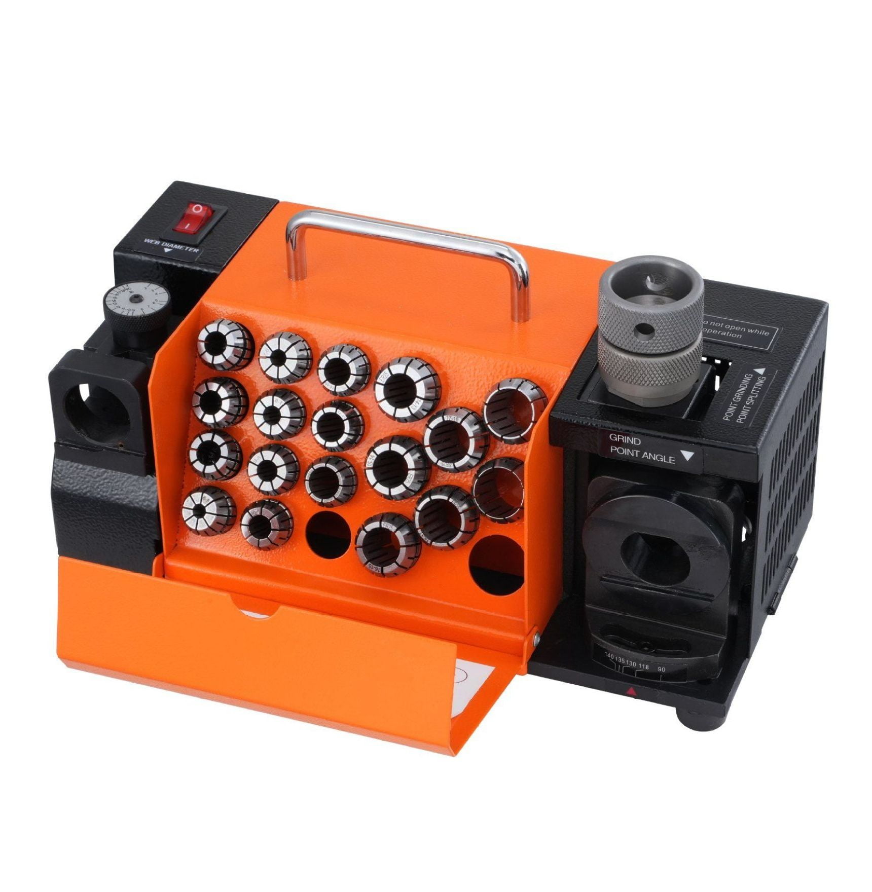 MR-20G Drill Bits Sharpener 3-20mm Bits Grinder Sharpener & 18 Collets ...