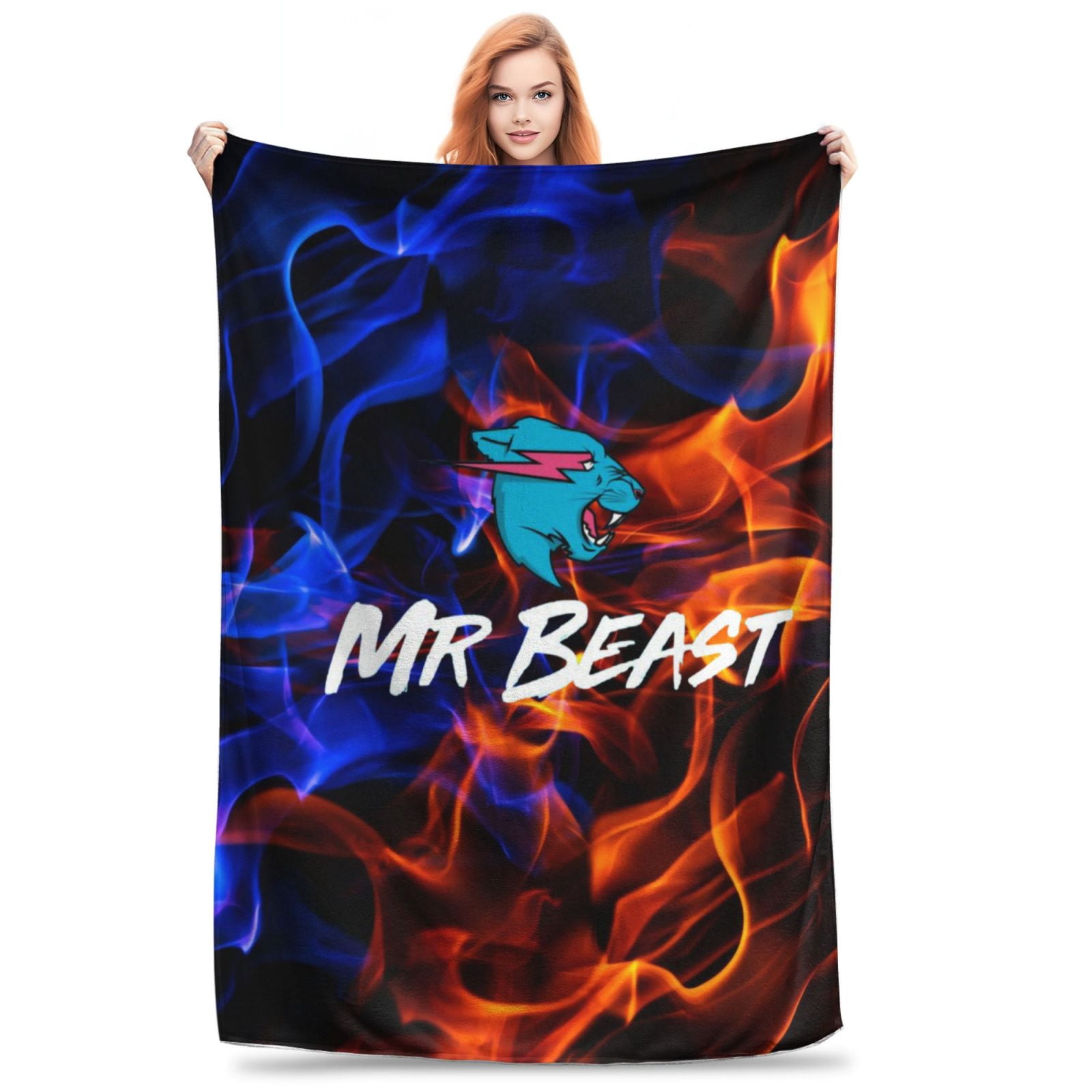 MR BEAST Blanket Super Soft Throw Blanket Lightweight Blanket for Men ...