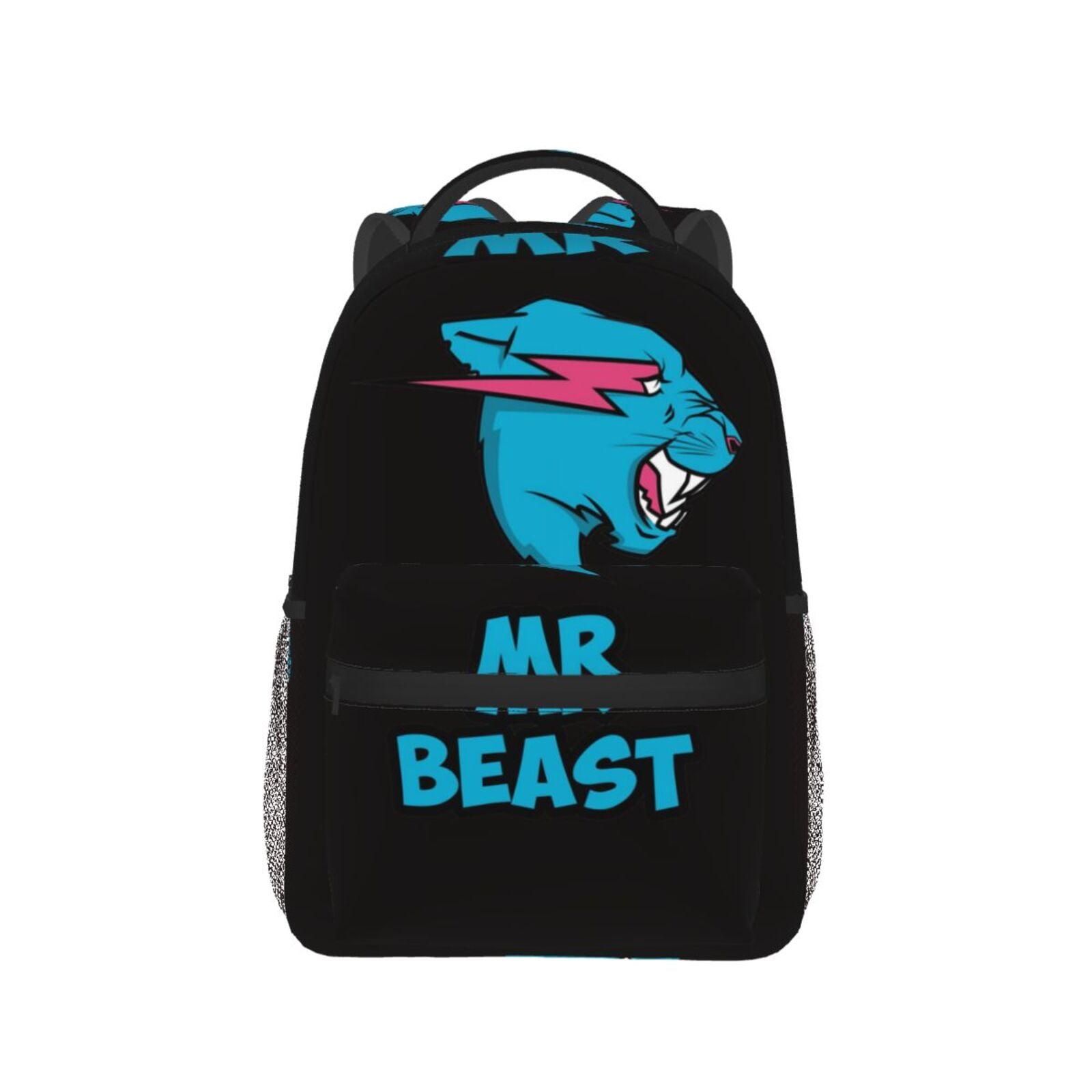 MR BEAST LOGO Backpack,Fabric & PVC Backpack with Reinforced Strap for ...
