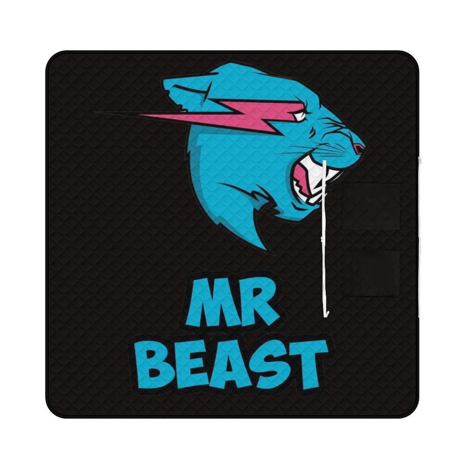MR BEAST LOGO Picnic Blankets 78x78 Beach Blanket Waterproof Sandproof ...