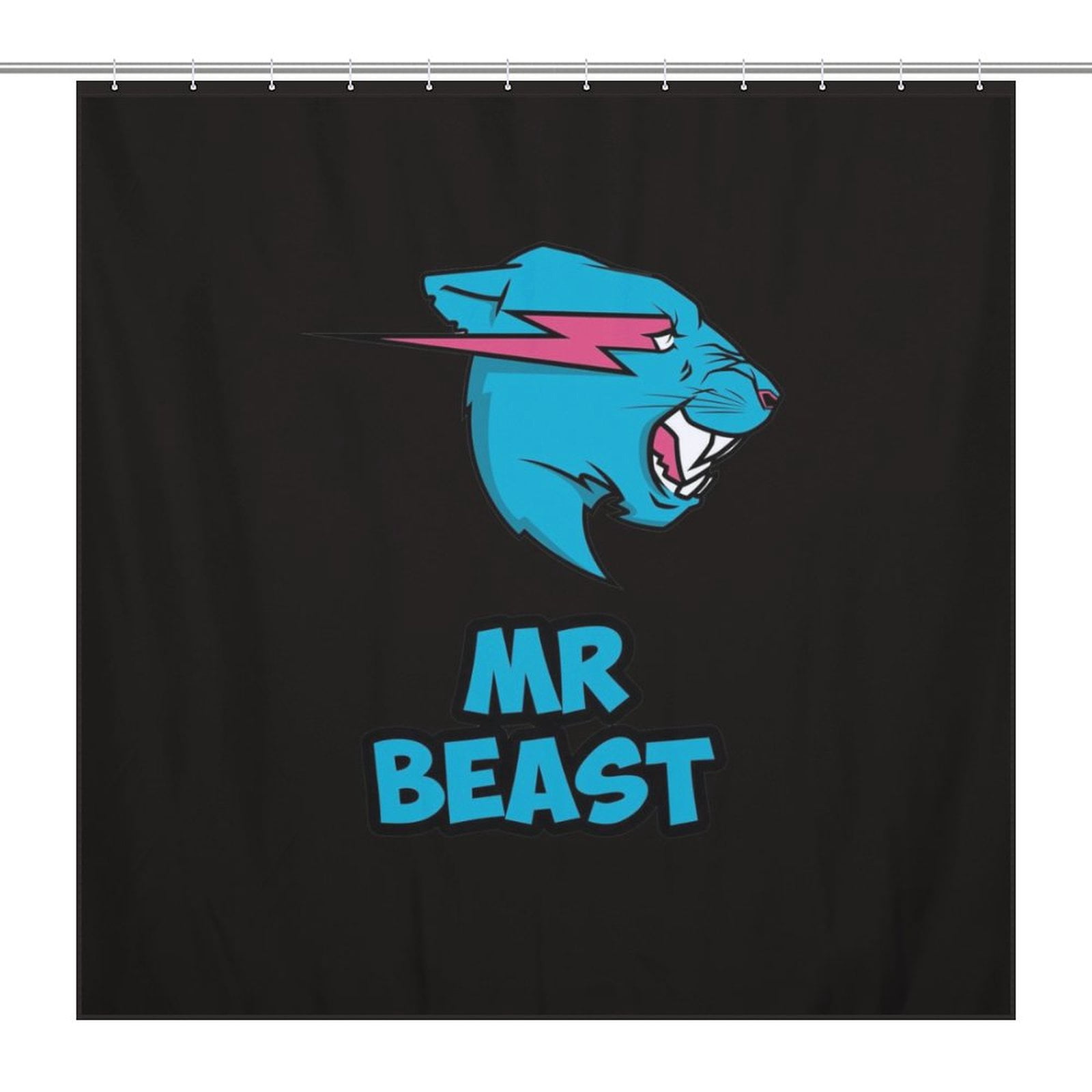 MR BEAST LOGO Shower Curtain,Shower Curtain Liner,Shower Curtain Fall ...