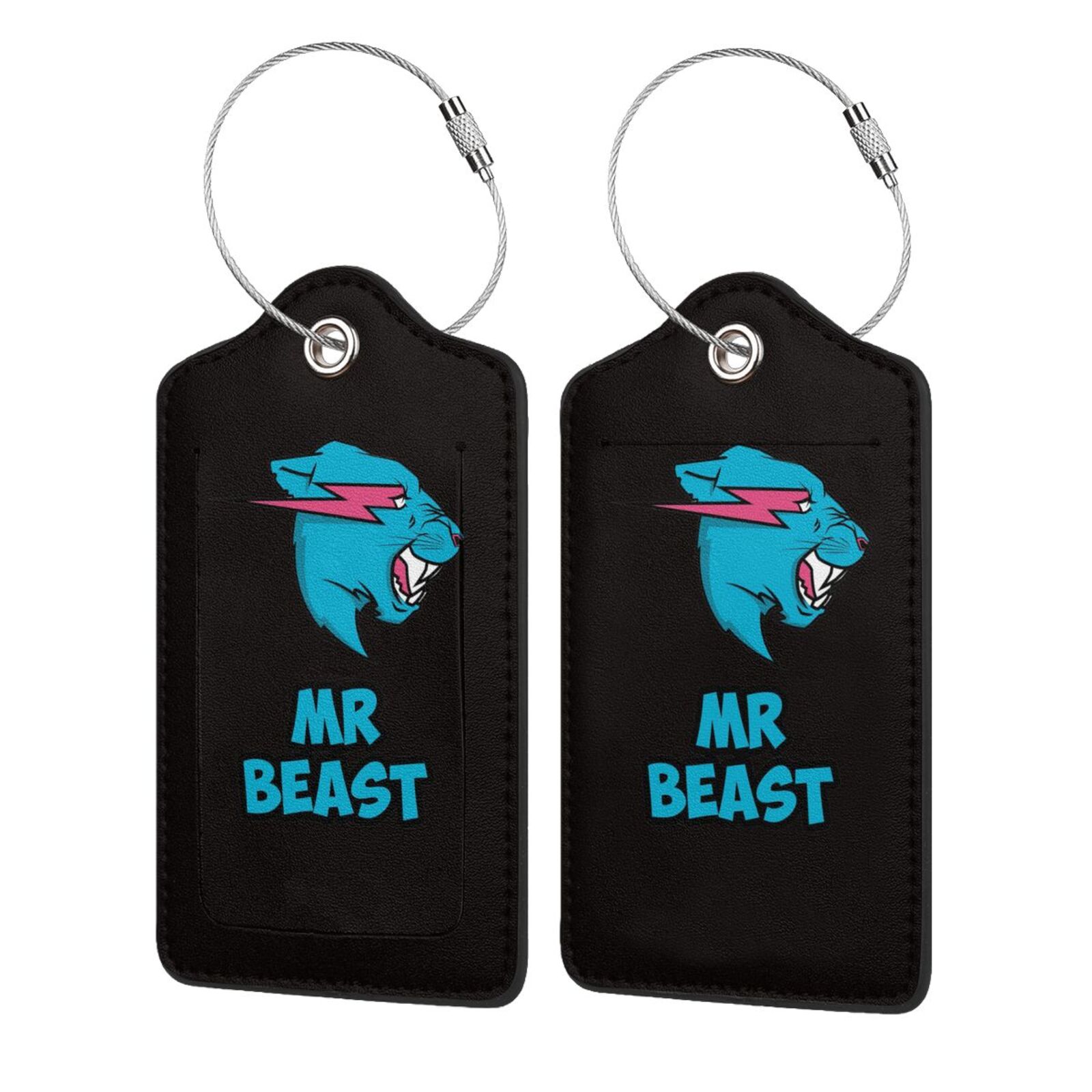 MR BEAST LOGO25 Luggage Tags for Suitcases Travel ID Identification ...