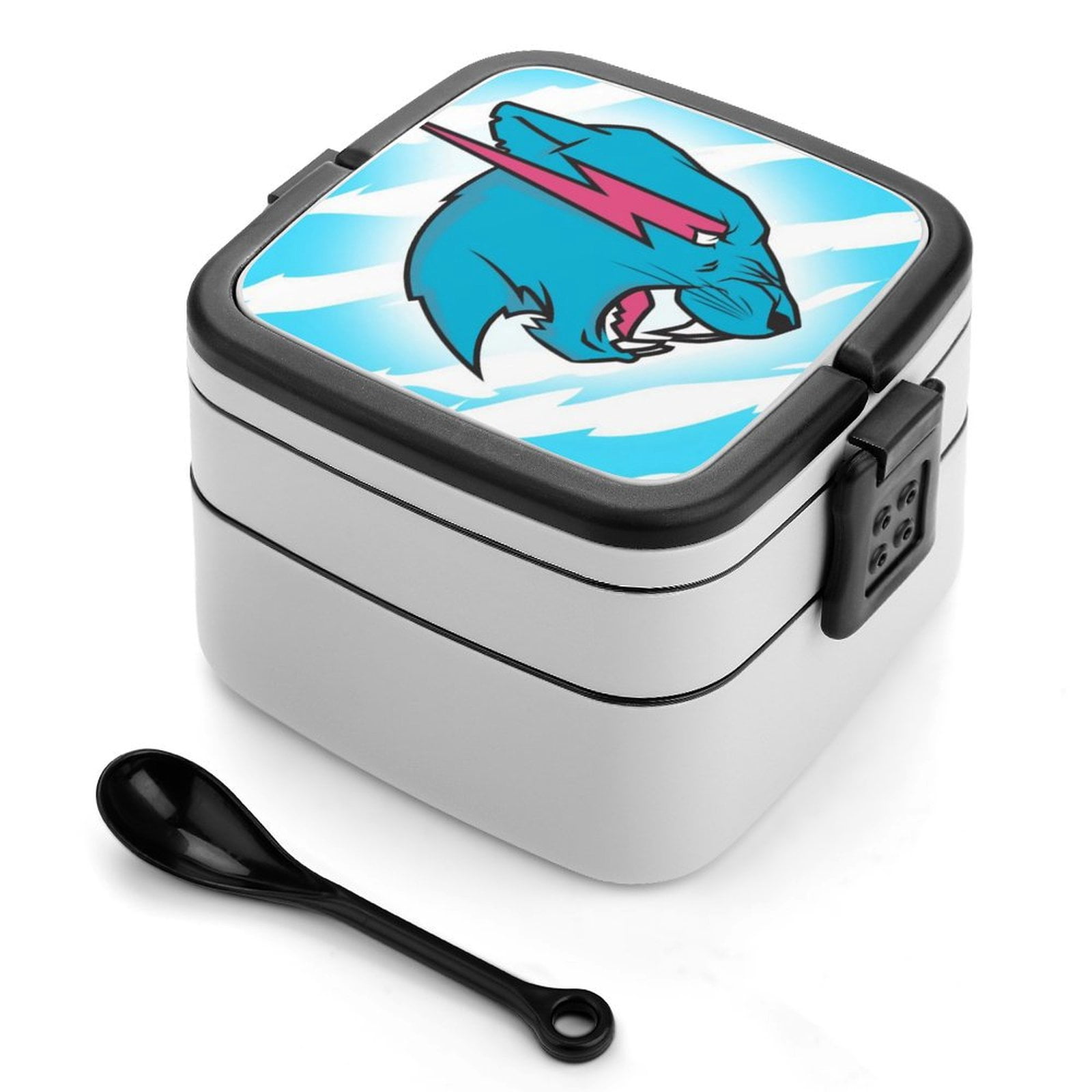 MR BEAST1 Reusable Bento Boxes Lunch Box Double Layer Stackable ...