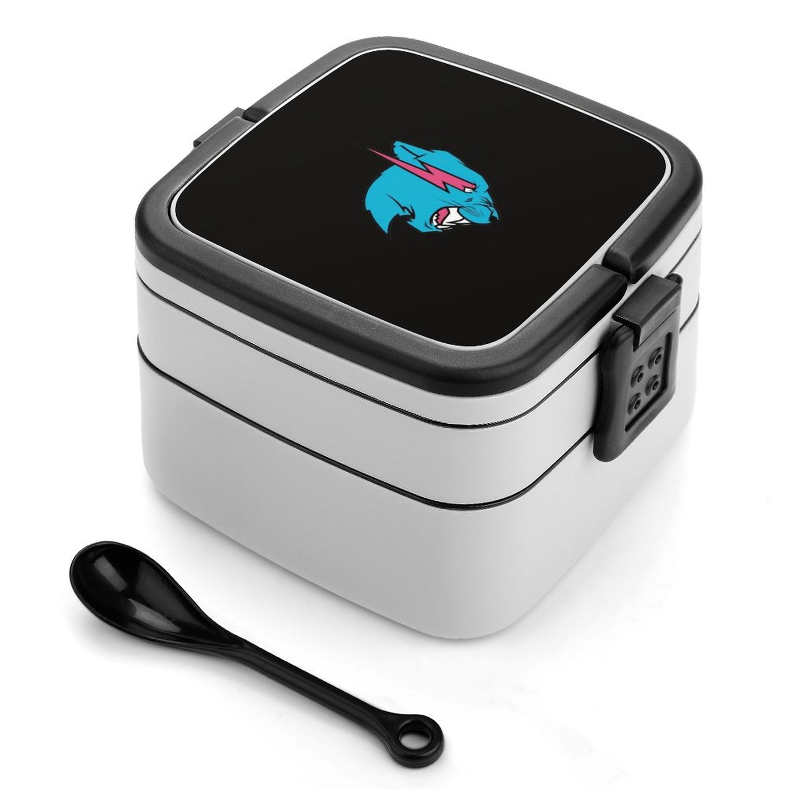 MR BEAST254 Reusable Bento Boxes Lunch Box Double Layer Stackable ...