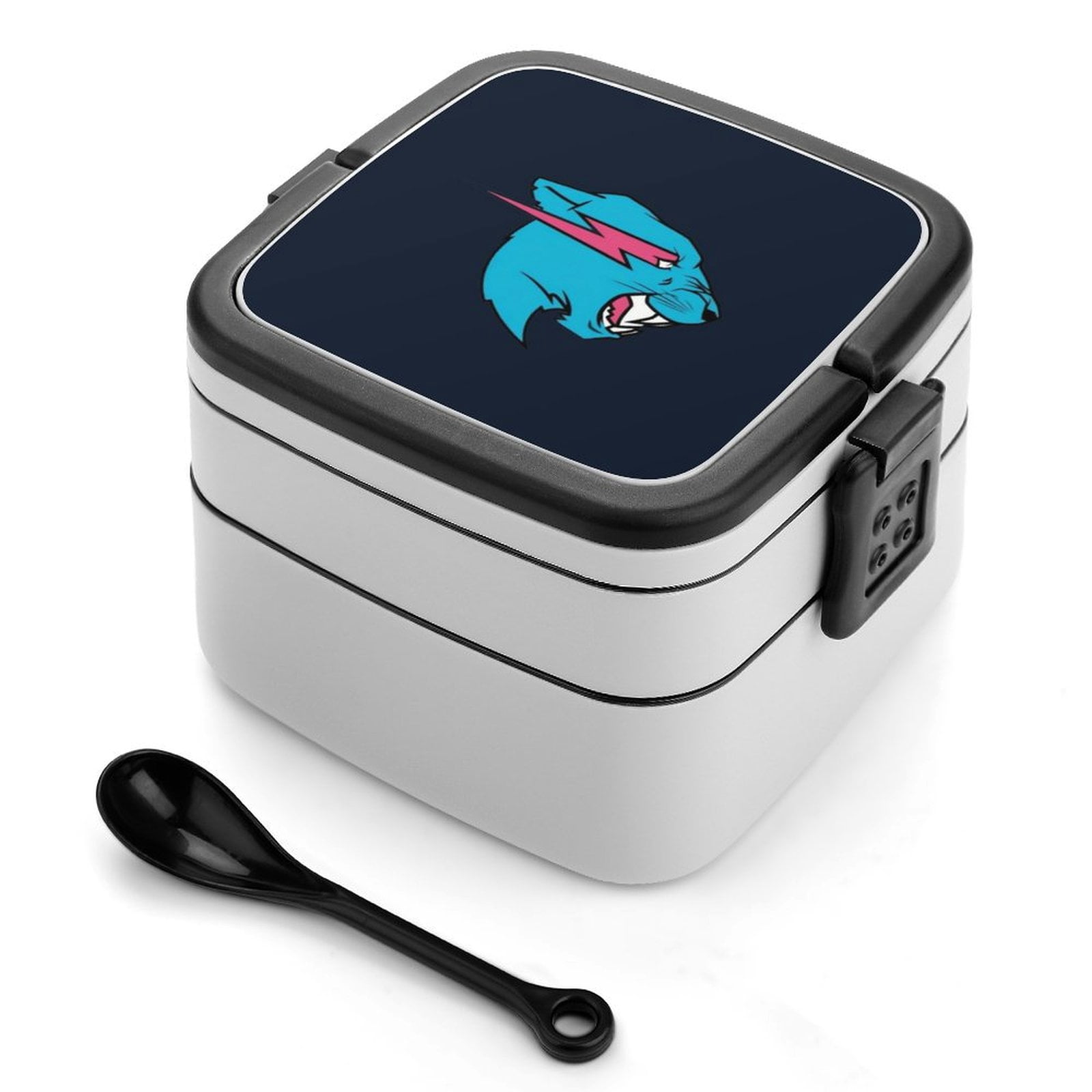 MR BEAST985 Reusable Bento Boxes Lunch Box Double Layer Stackable ...