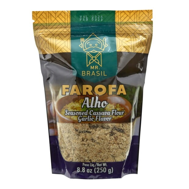 MR. BRASIL - Seasoned Cassava Flour - 8.8 Ounces - Farofa De Mandioca ...