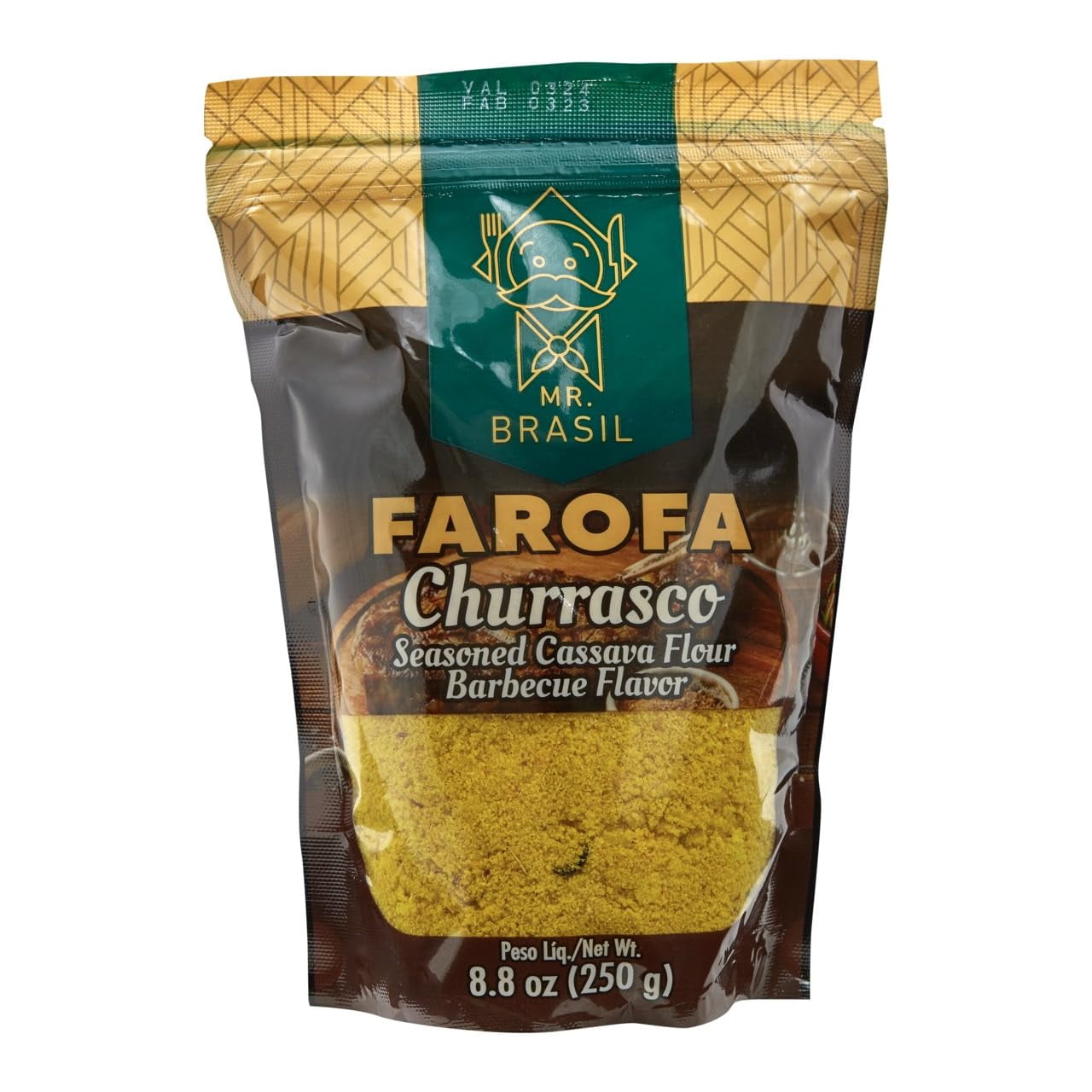 MR. BRASIL - Seasoned Cassava Flour - 8.8 Ounces - Farofa De Mandioca ...
