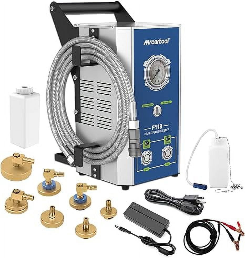 MR CARTOOL Brake Bleeder Kit Automotive F118 Electric Brake Fluid Oil ...