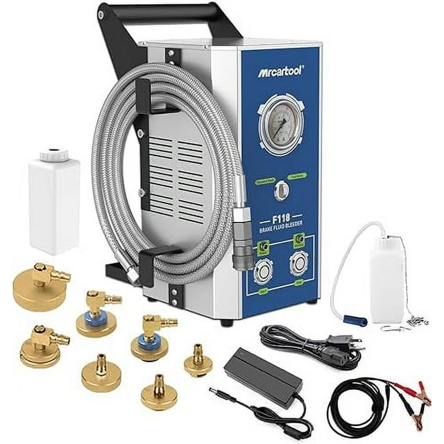 MR CARTOOL Brake Bleeder Kit Automotive F118 Electric Brake Fluid Oil ...