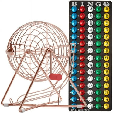 "GSE Expert Large Bingo Set with X-Large Steel Cage, Wooden Base ...