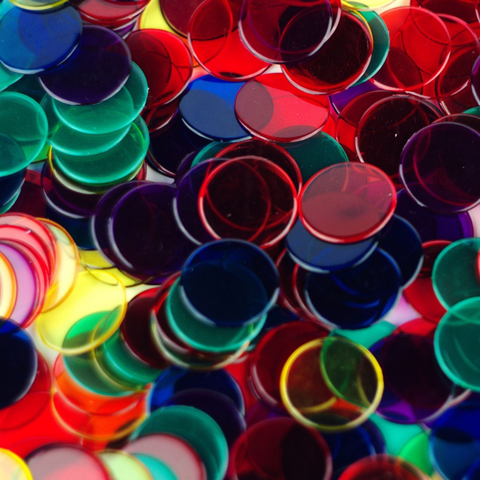 MR CHIPS Bingo Chips 3/4 inch Size - 300 Counting Bingo Chips in ...