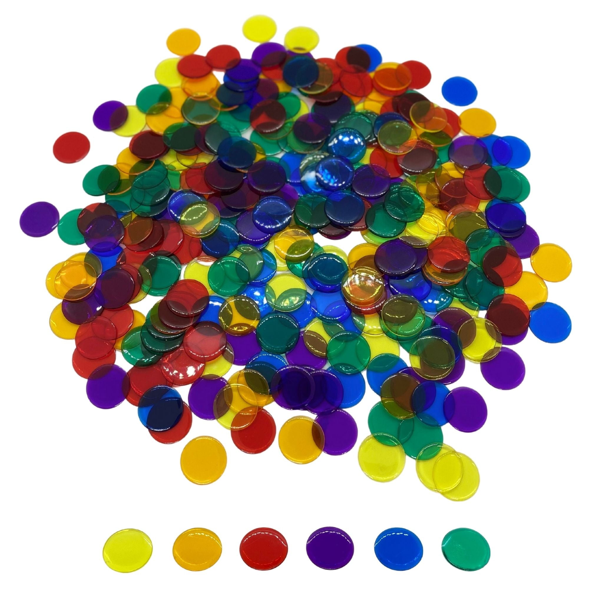 MR CHIPS Bingo Chips 3/4 inch Size - 300 Counting Bingo Chips in ...