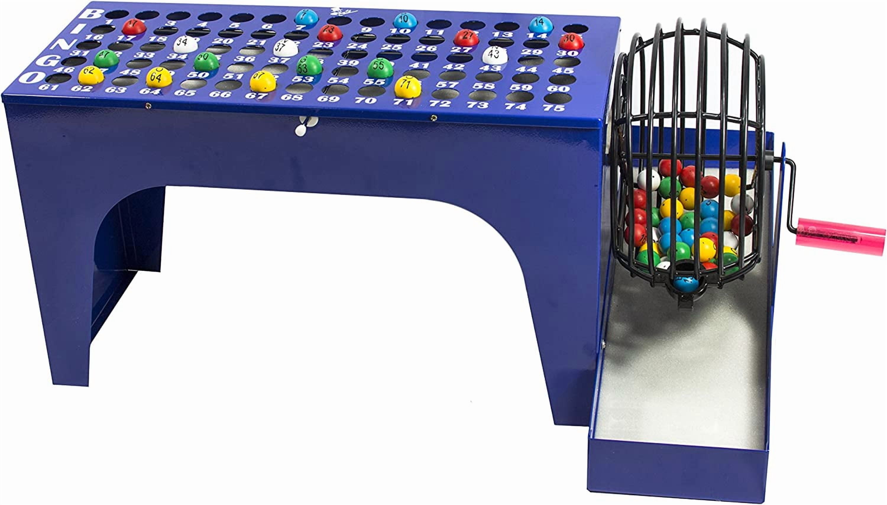MR CHIPS Bingo Game Deluxe - Bingo Game Set with Cage, 7/8 Inch Bingo ...